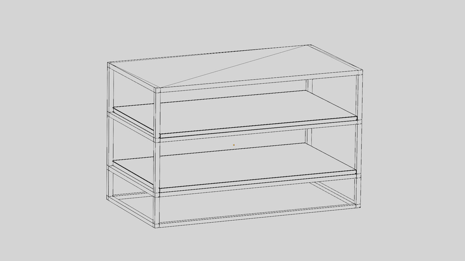 Wooden Shelf Model by sdfffg