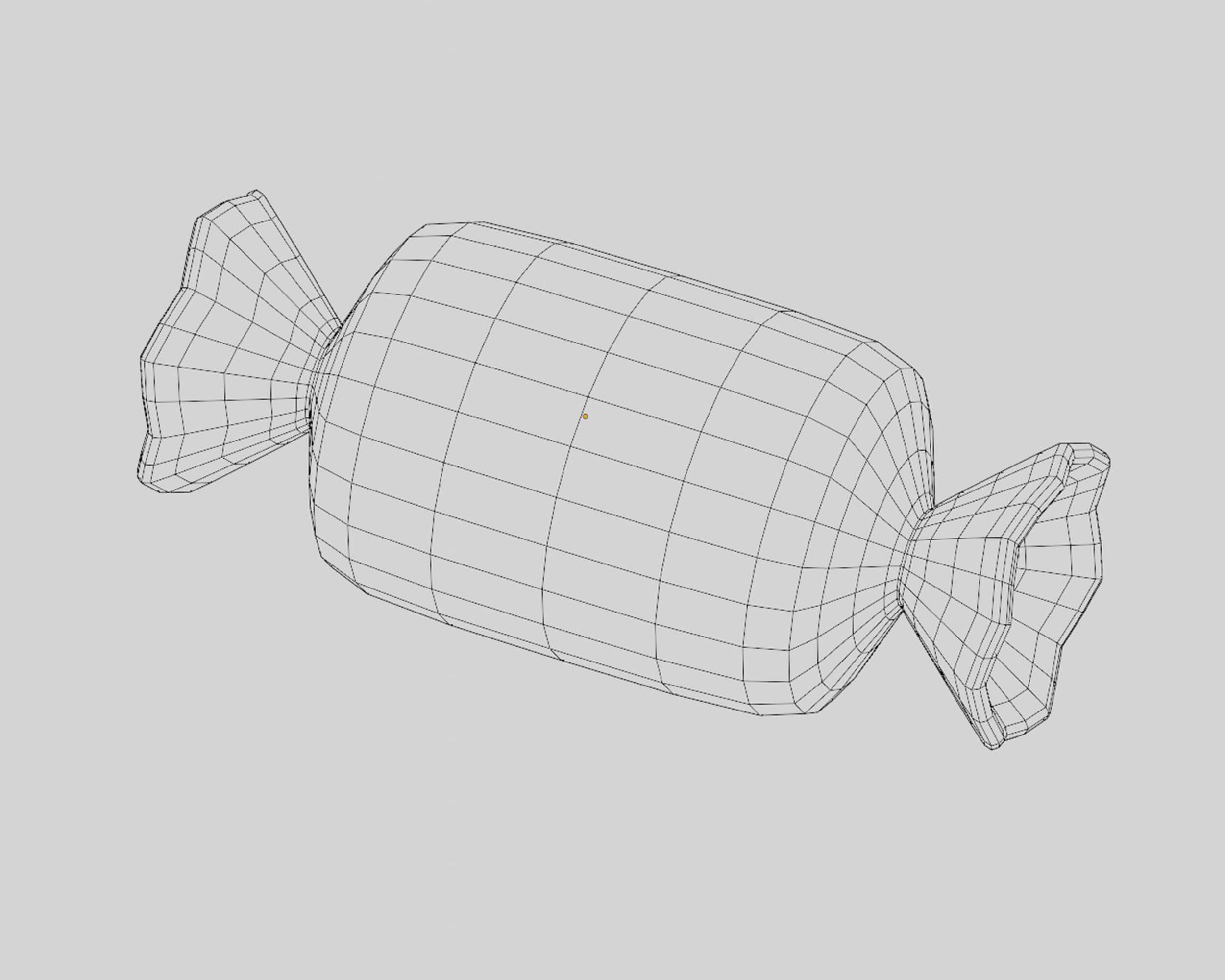 Wrapped Candy - 3D Model by sdfffg