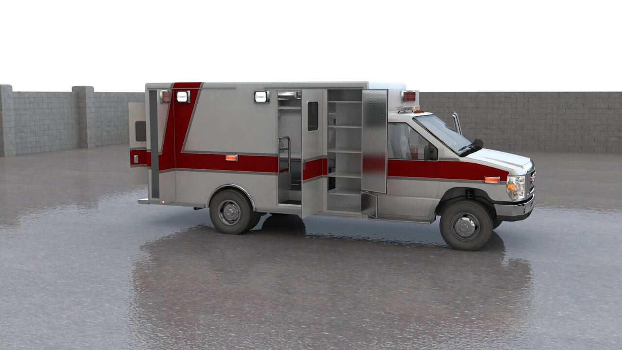 Ambulance vehicle 3D Model by SE 3D