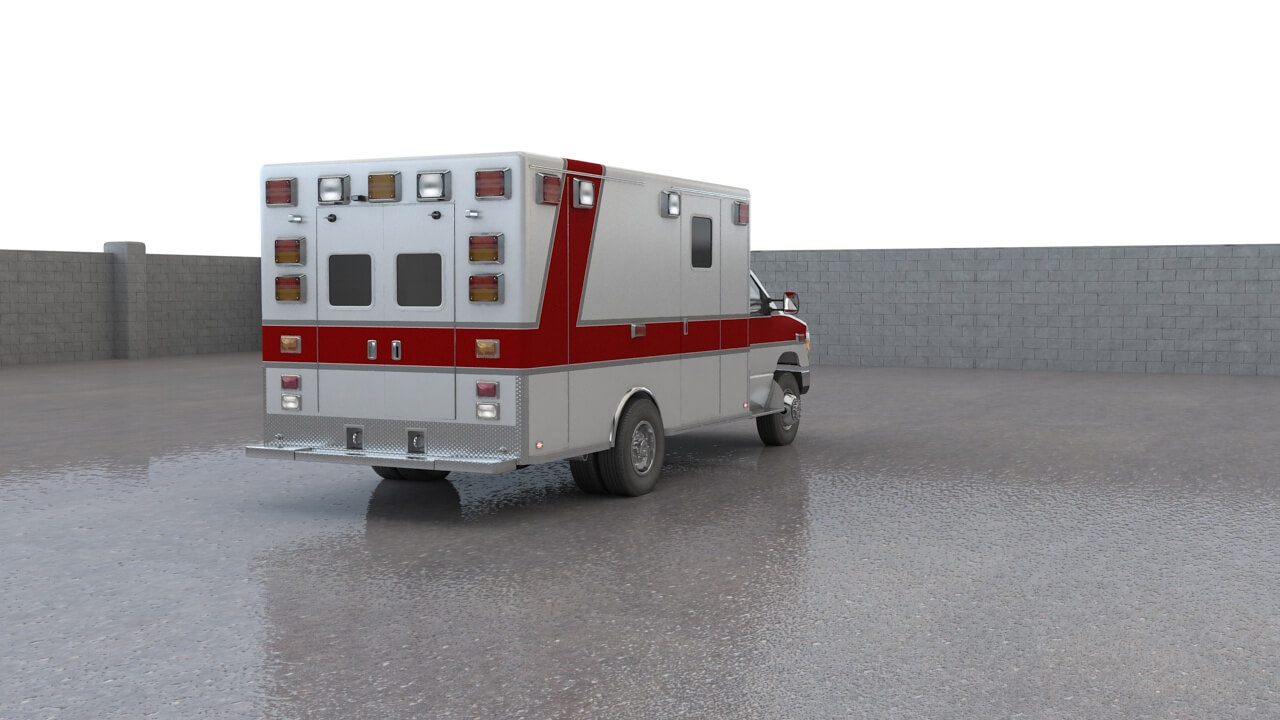 Ambulance vehicle 3D Model by SE 3D