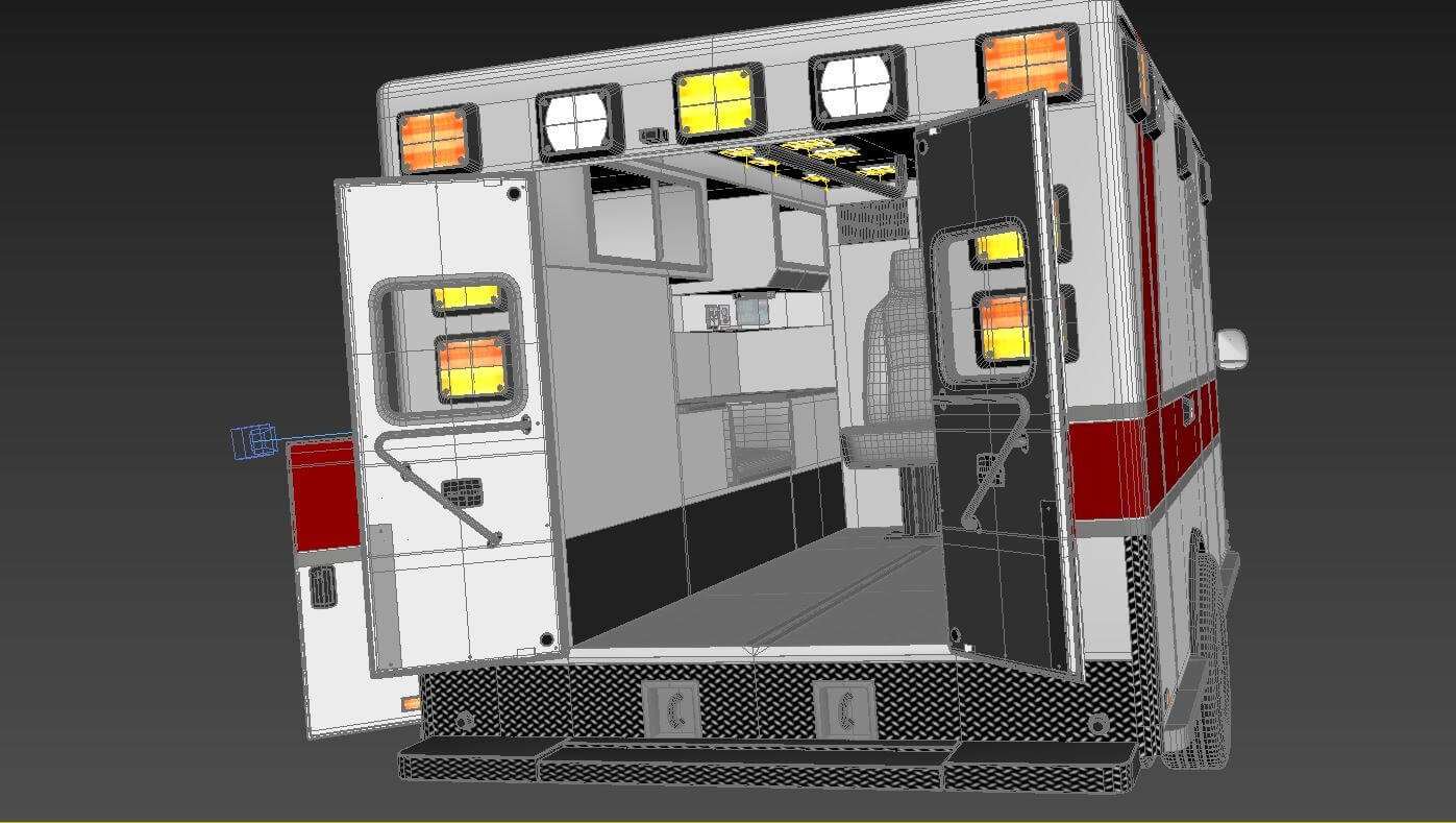 Ambulance vehicle 3D Model by SE 3D