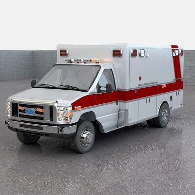 Ambulance vehicle 3D Model by SE 3D