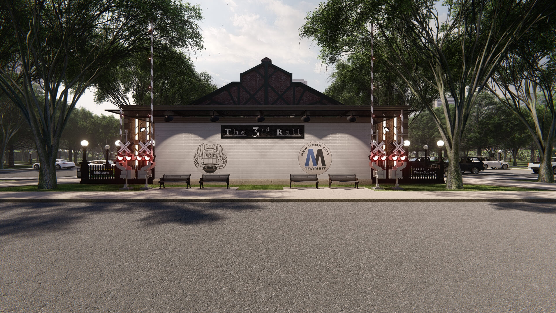 Third Rail Restaurant Concept 3D Render by Sean DiVincenzo
