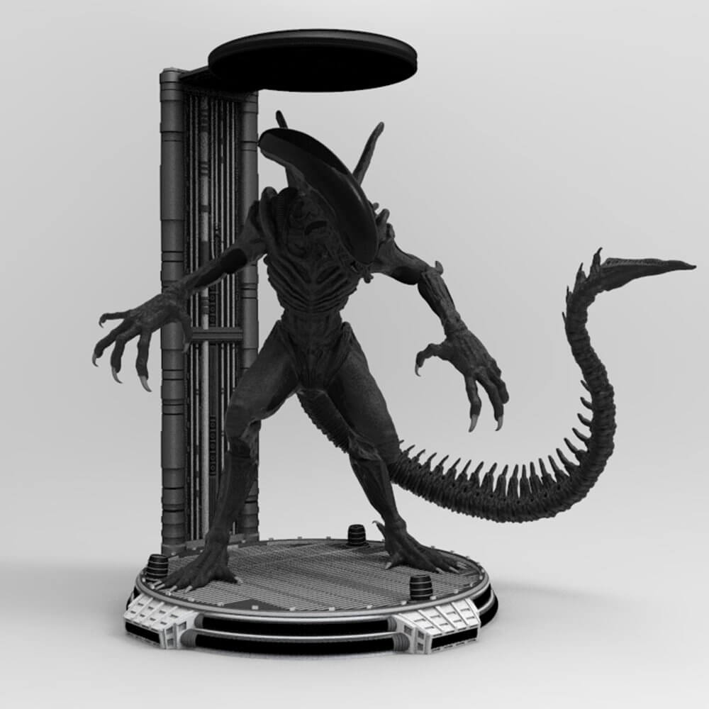 Alien Xenomorph on Toxic Chamber - 3D Model by seanguerrez