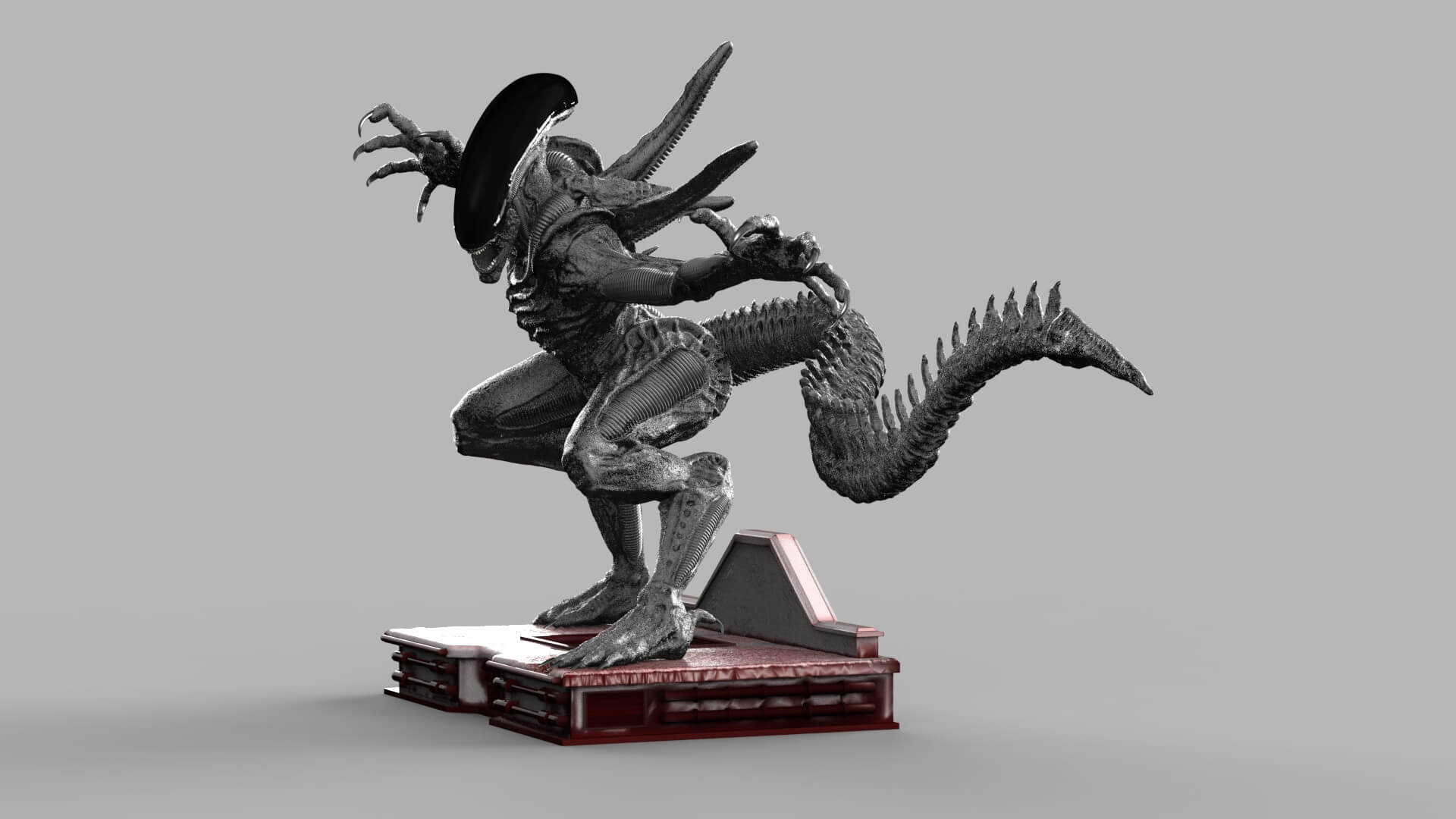 Alien Xenomorph Attack - 3D Print Model by seanguerrez