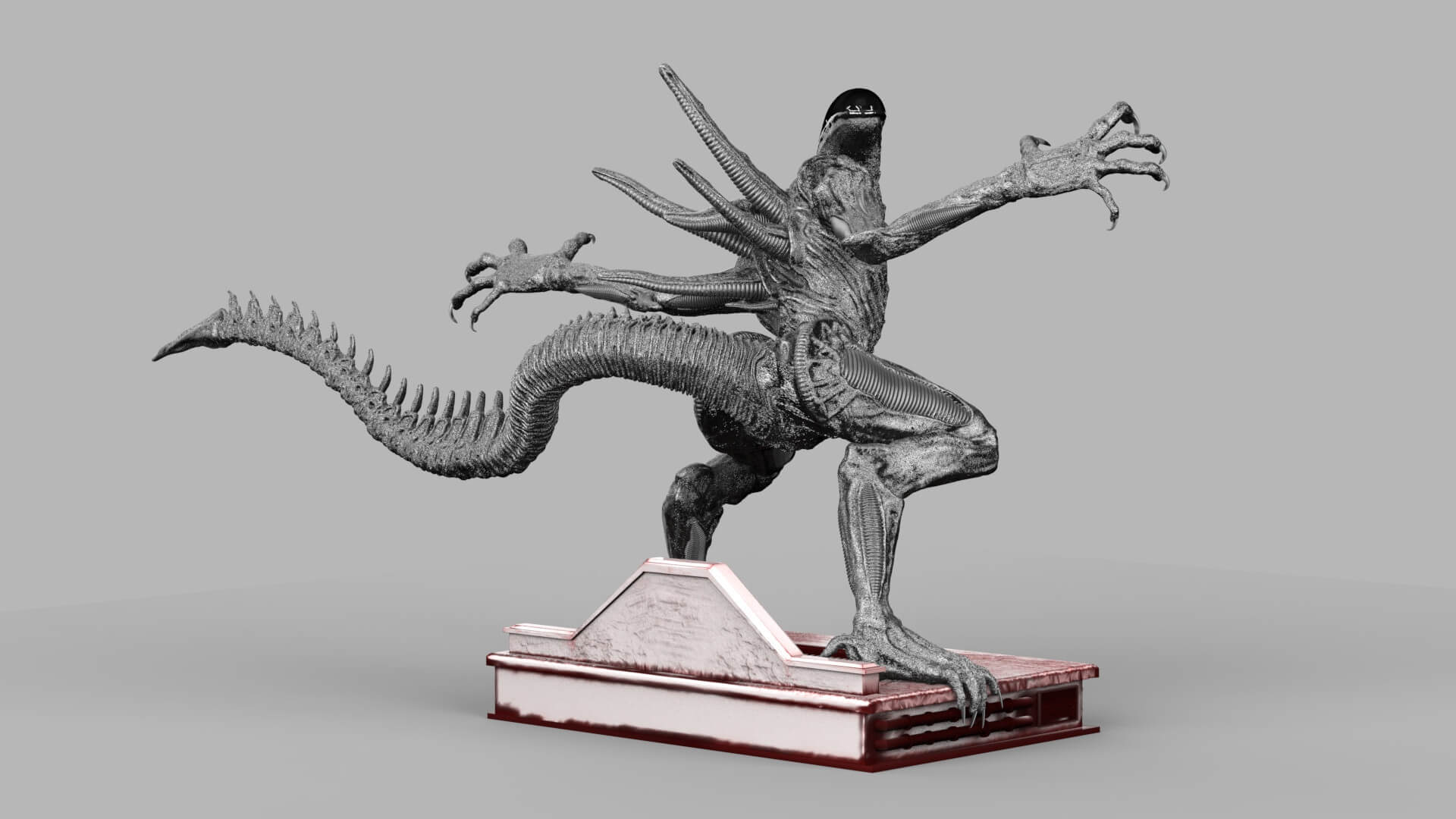 Alien Xenomorph Attack - 3D Print Model by seanguerrez