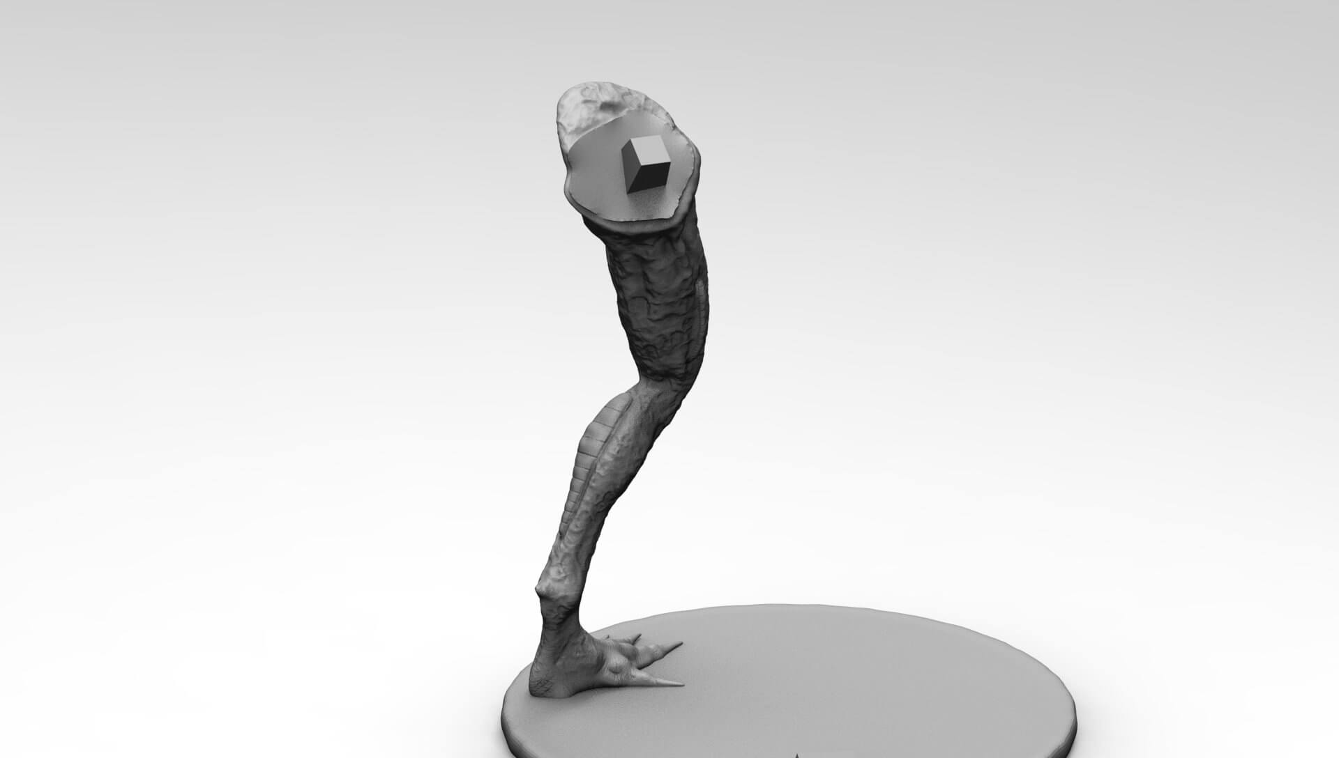 Alien Xenomorph Smoking - 3D Print Model by seanguerrez