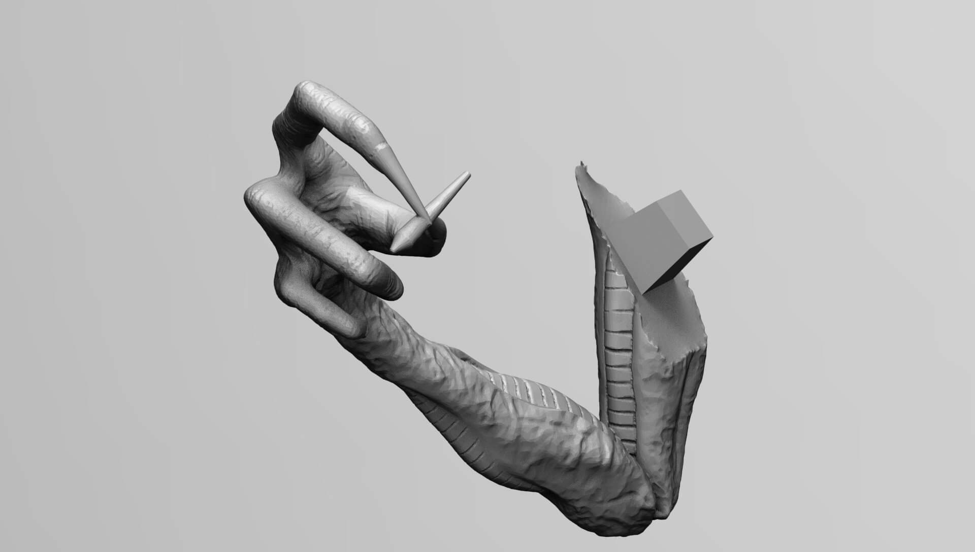 Alien Xenomorph Smoking - 3D Print Model by seanguerrez