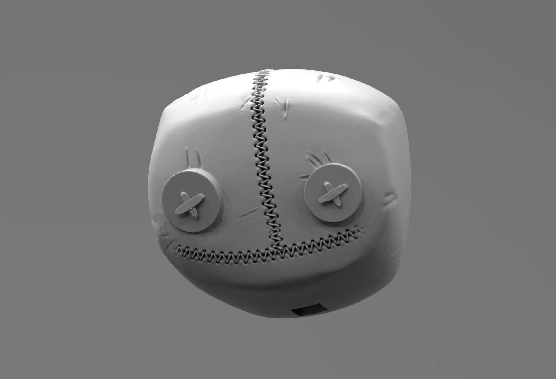 Cute Chibi Rag Doll Holding Candy - 3D Model by seanguerrez