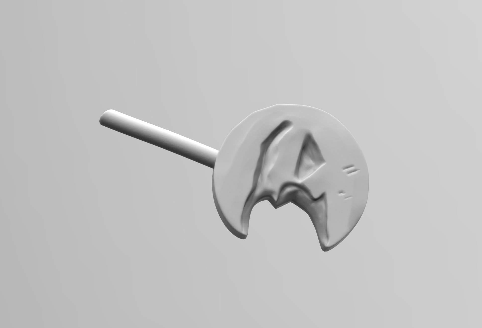 Cute Chibi Rag Doll Holding Candy - 3D Model by seanguerrez