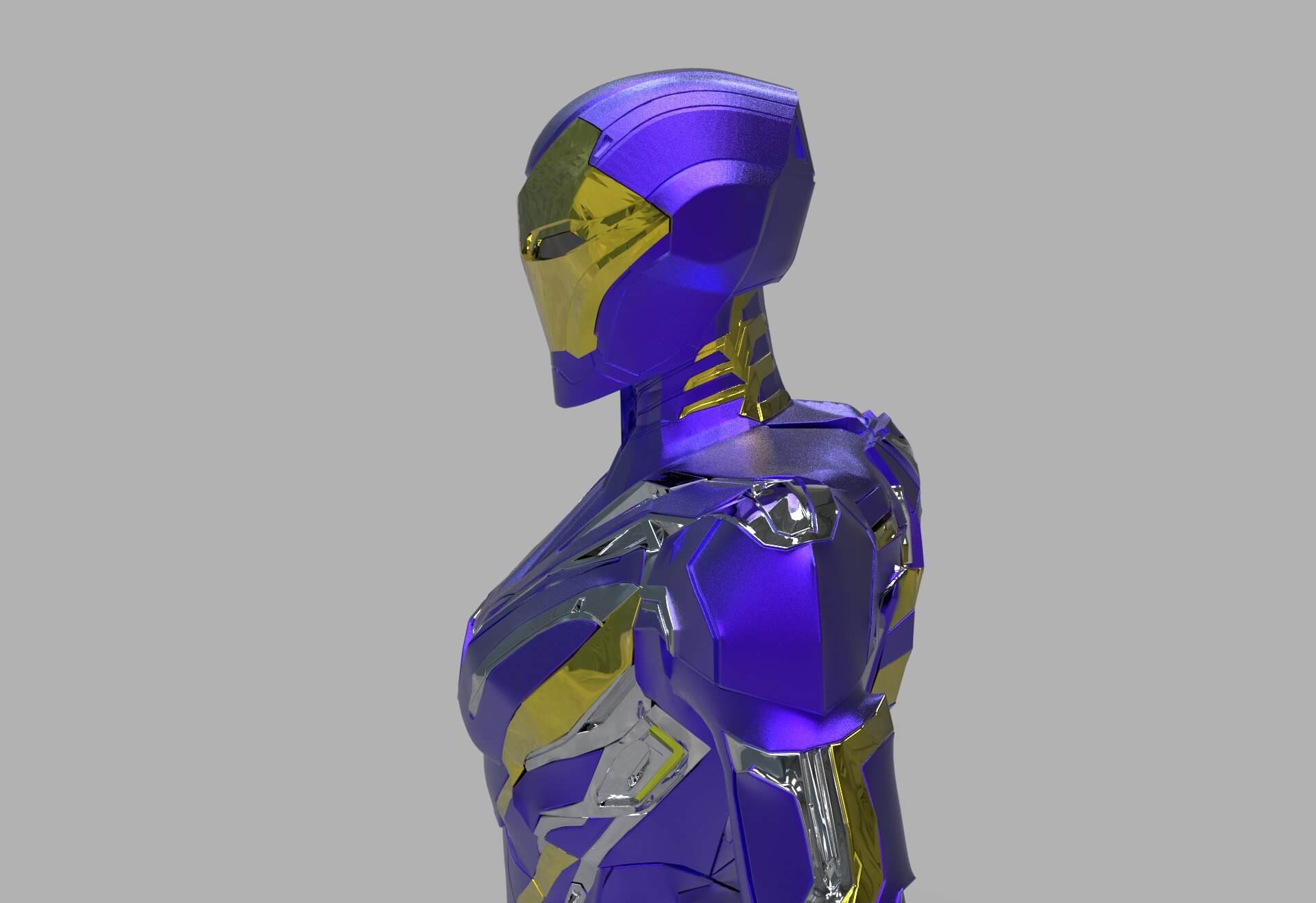 Iron Woman - 3D Model by seanguerrez
