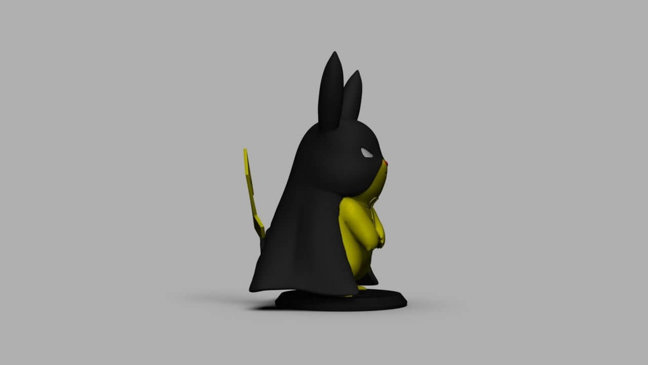 Pokemon Bat Pikachu Batman - 3D Model by seanguerrez