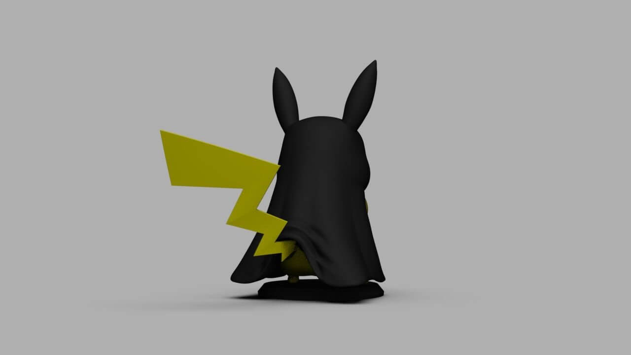 Pokemon Bat Pikachu Batman - 3D Model by seanguerrez