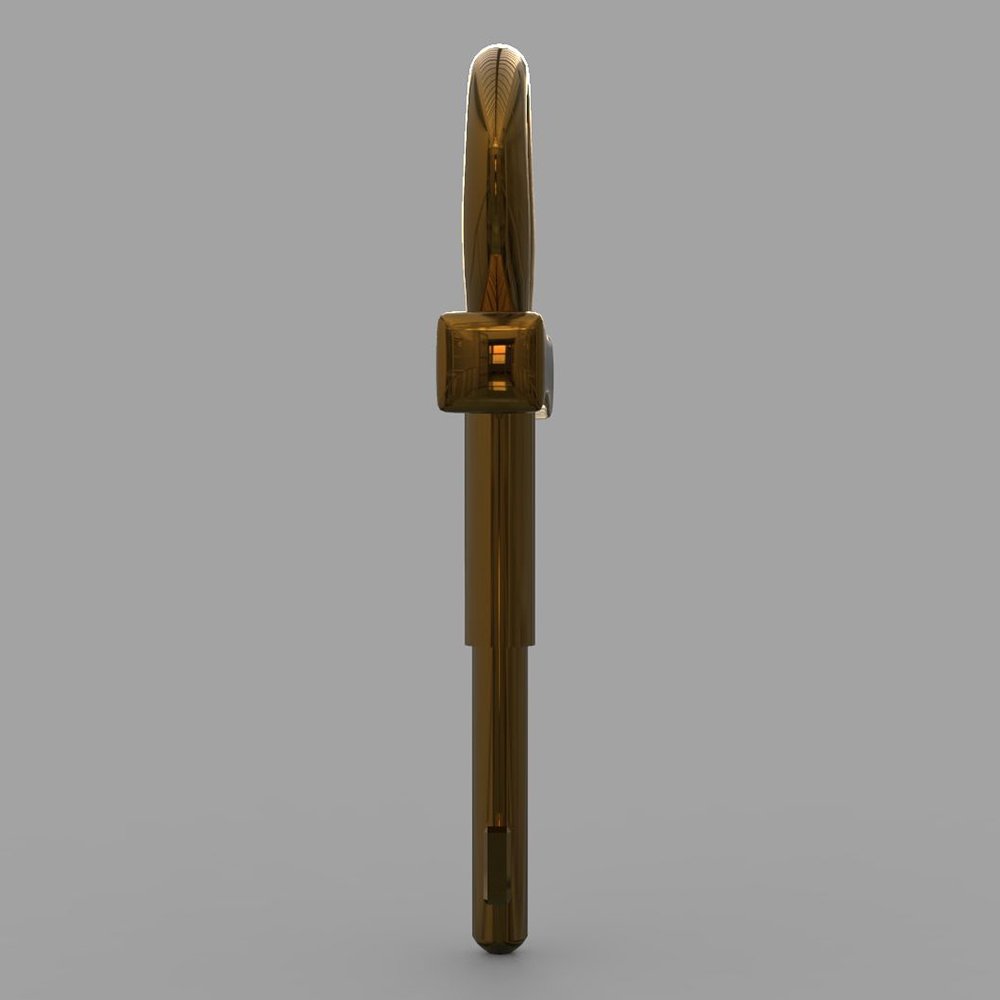 Yu Gi Oh - Millennium Key 3D Model by seanguerrez