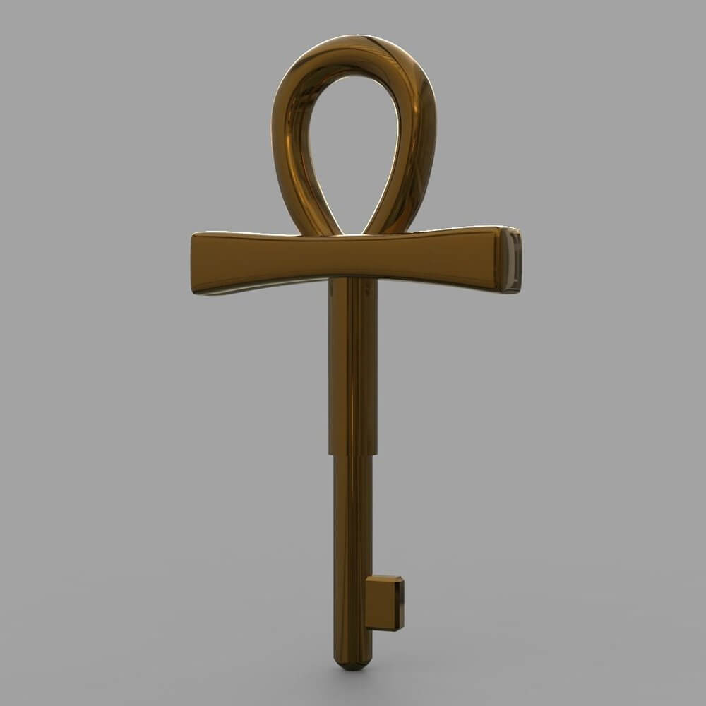 Yu Gi Oh - Millennium Key 3D Model by seanguerrez