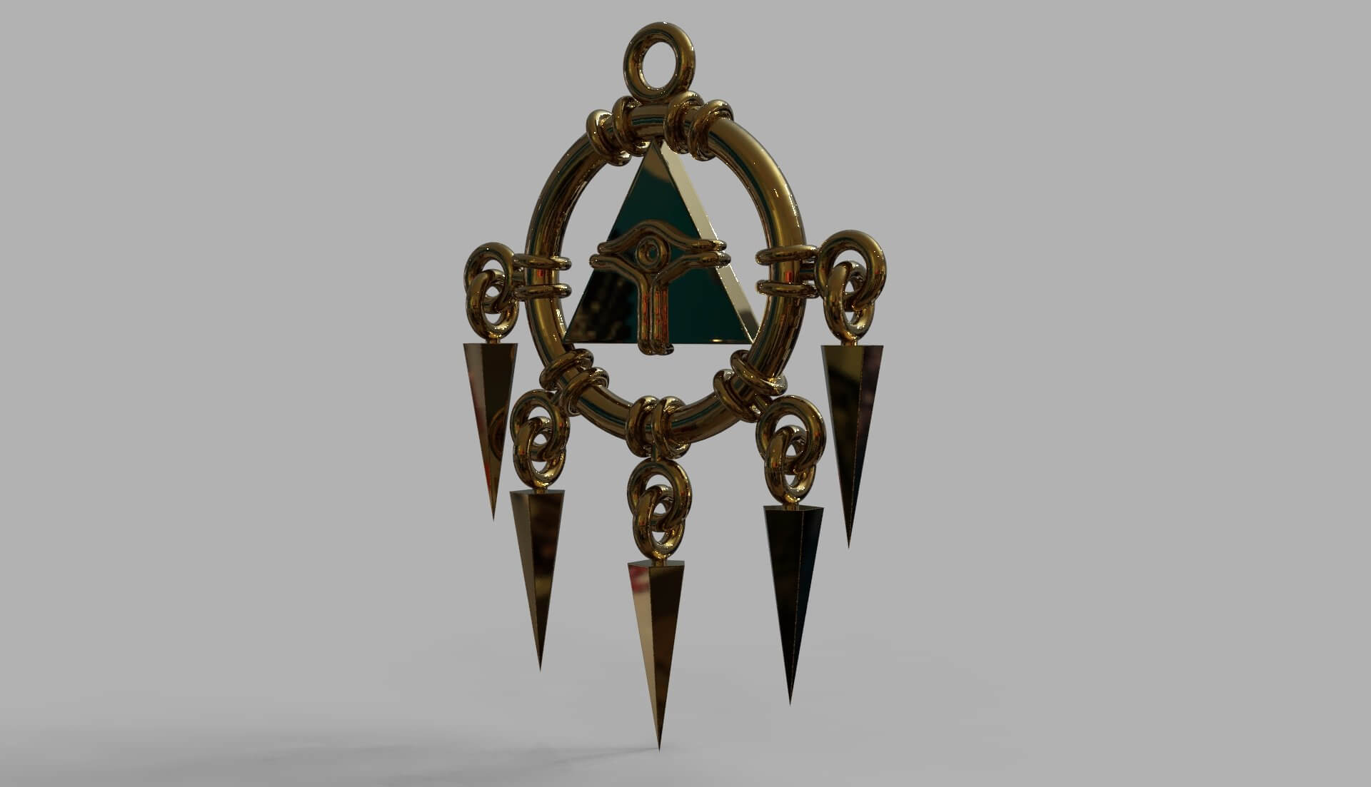 Yu Gi Oh - Millennium Ring 3D Model by seanguerrez