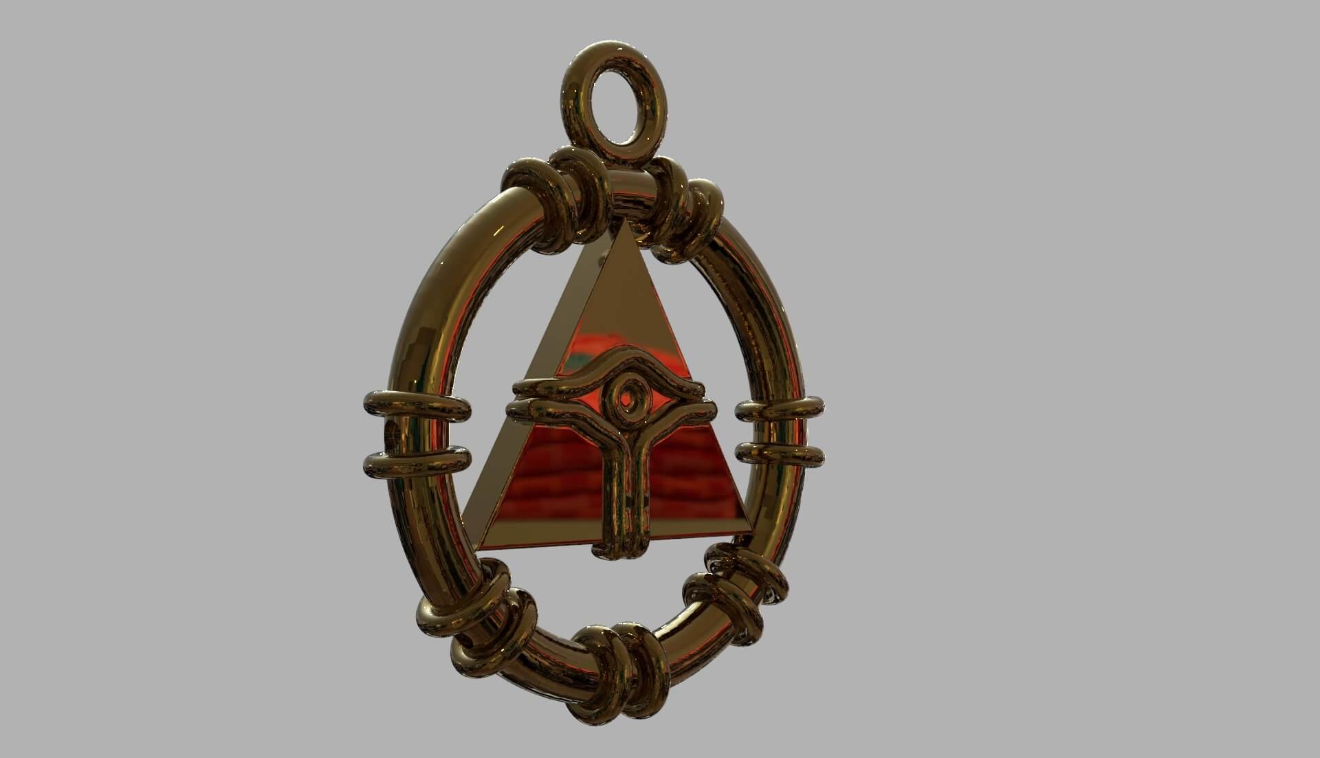 Yu Gi Oh - Millennium Ring 3D Model by seanguerrez