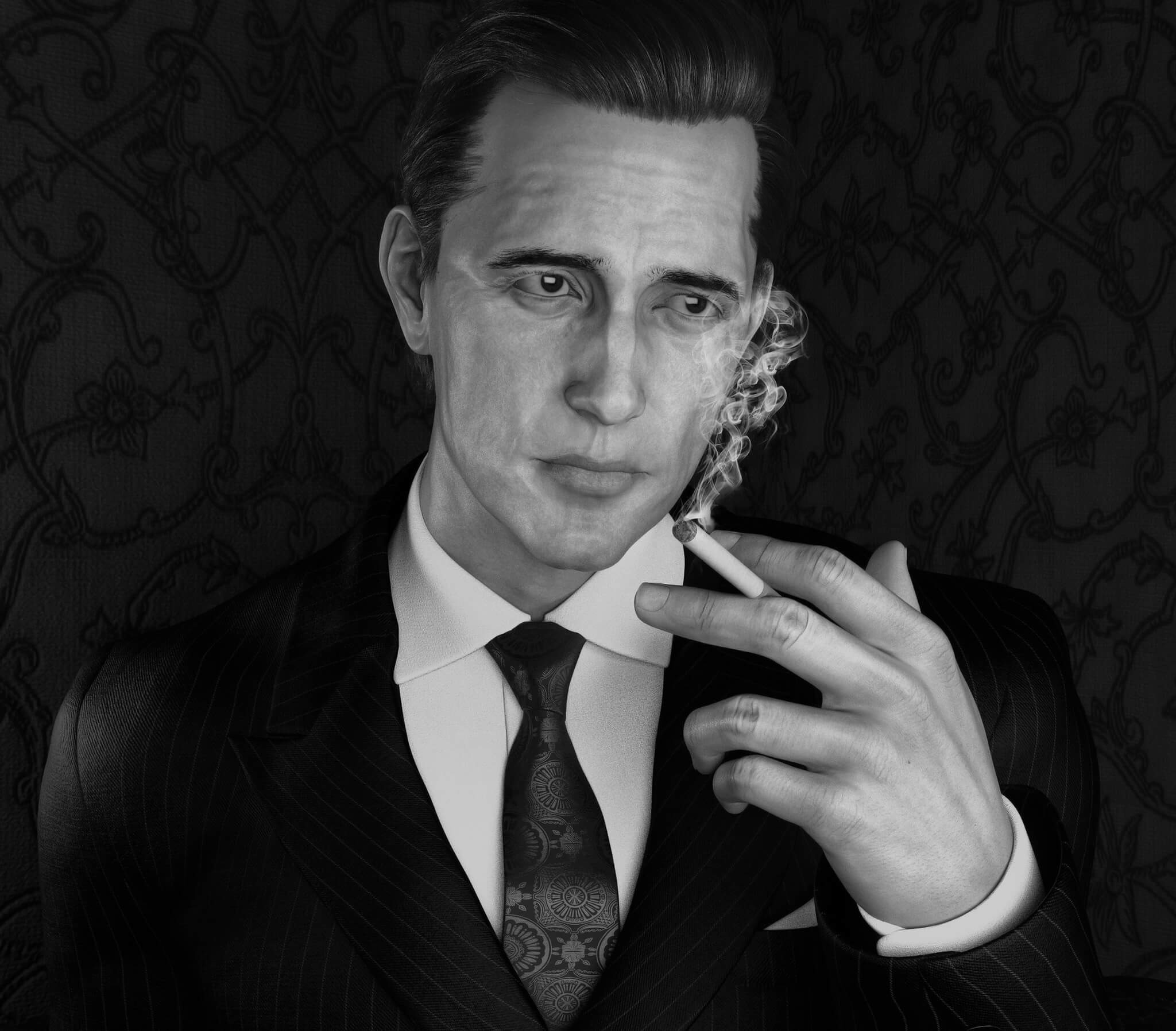 Bogart 3D Render, Digital Art by SeannyOg