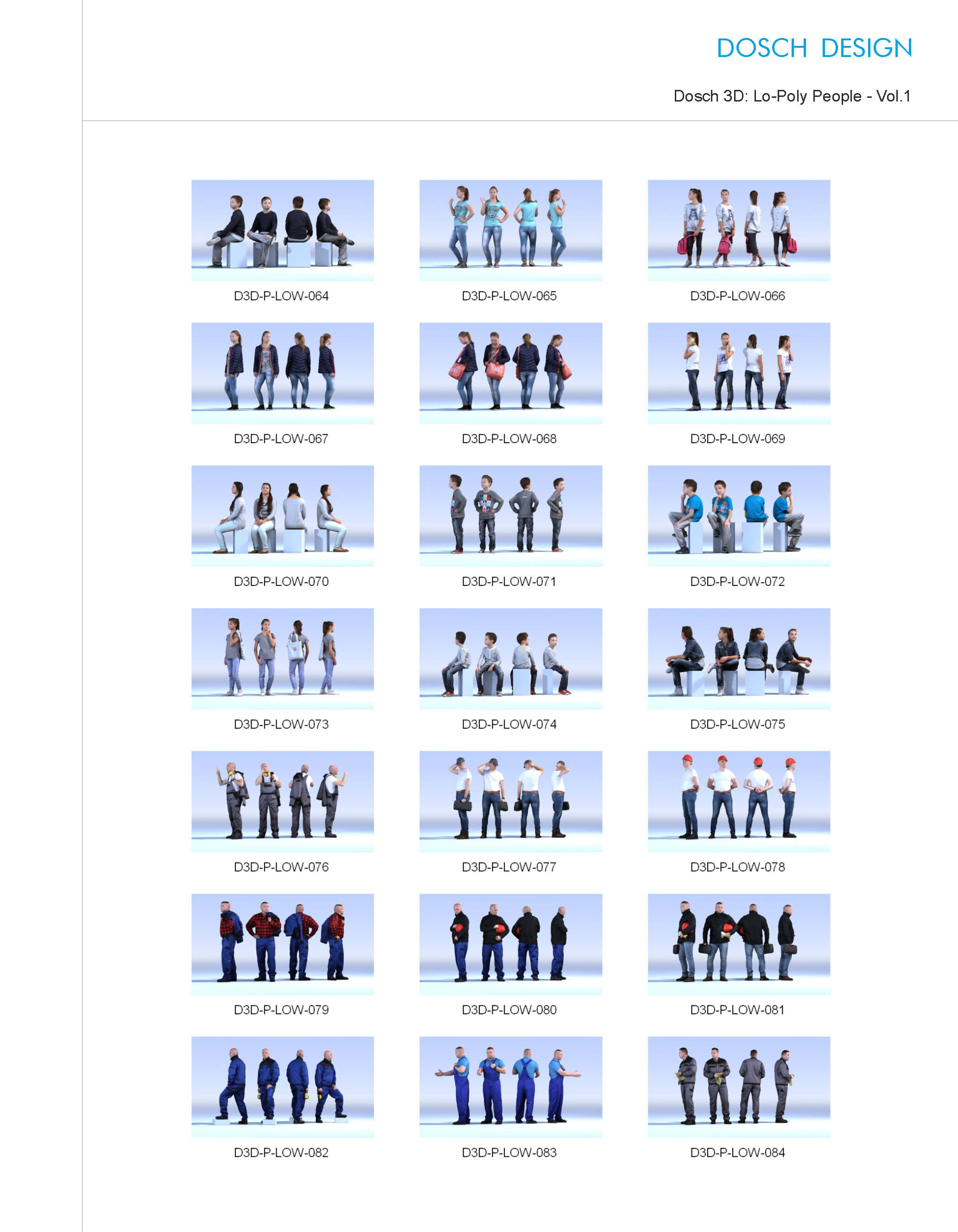 Dosch 3D - Lopoly People Vol.1 by sebastiandosch