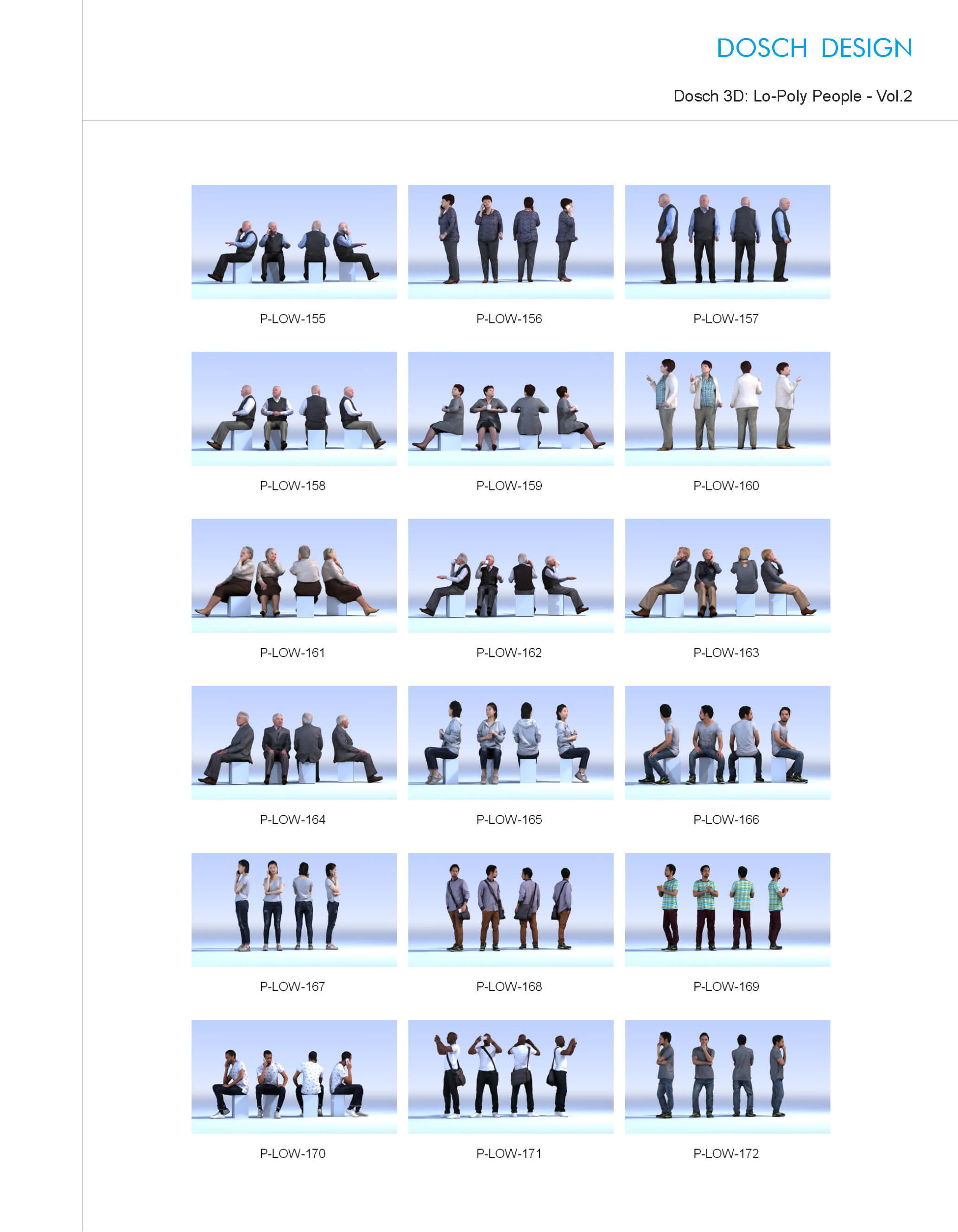 Dosch 3D - Lopoly People Vol.2 by sebastiandosch