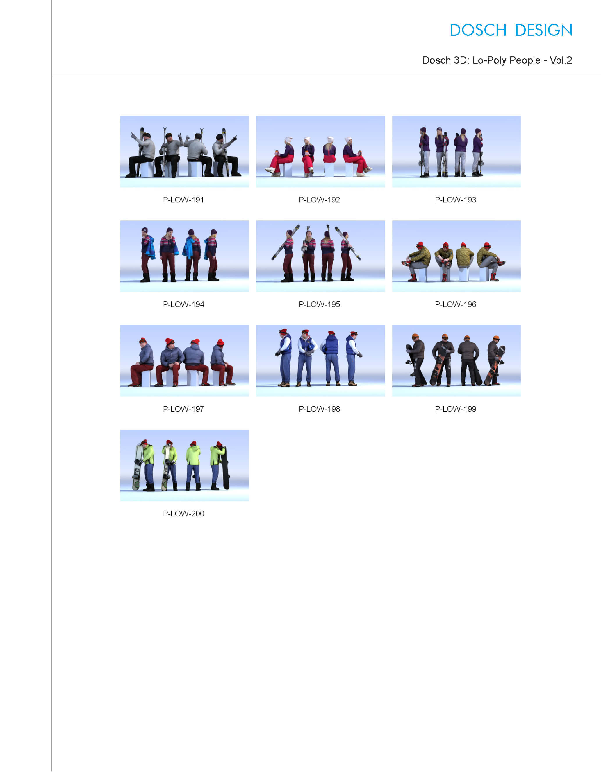 Dosch 3D - Lopoly People Vol.2 by sebastiandosch