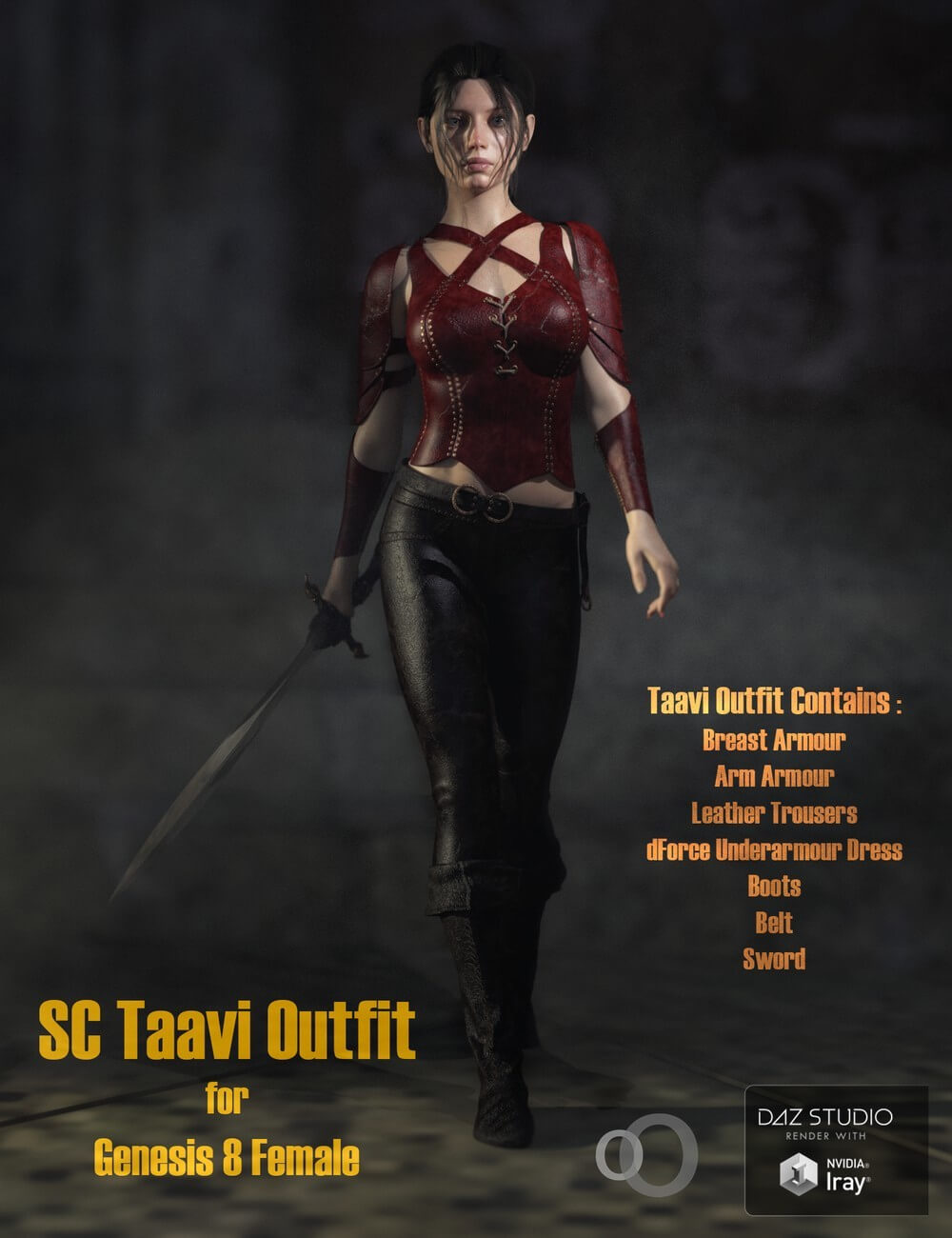 SC Taavi Armor for Genesis 8 Female - Daz Content by secondcircle