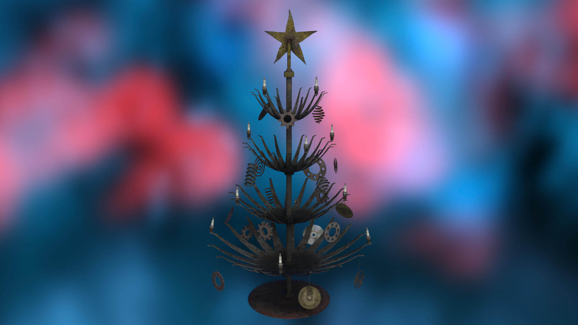 Digital Scientific Christmas Trees - 3D Model by seekstore