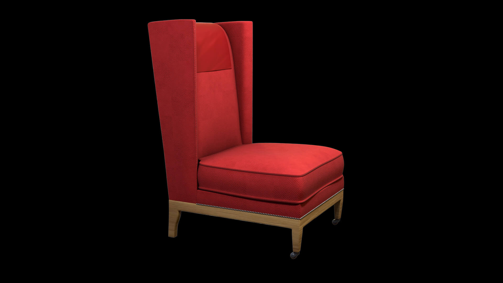 Wing Back Lounge Chair - 3D Model by SEi-3D