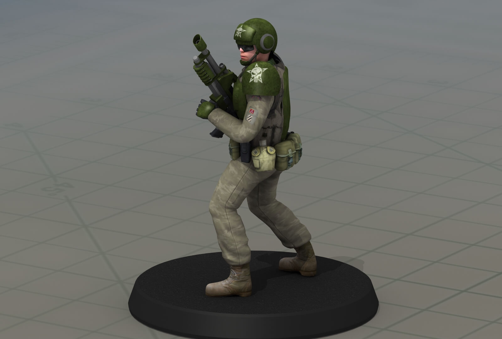 Army Starship Troopers - 3D Model by Seismic3D