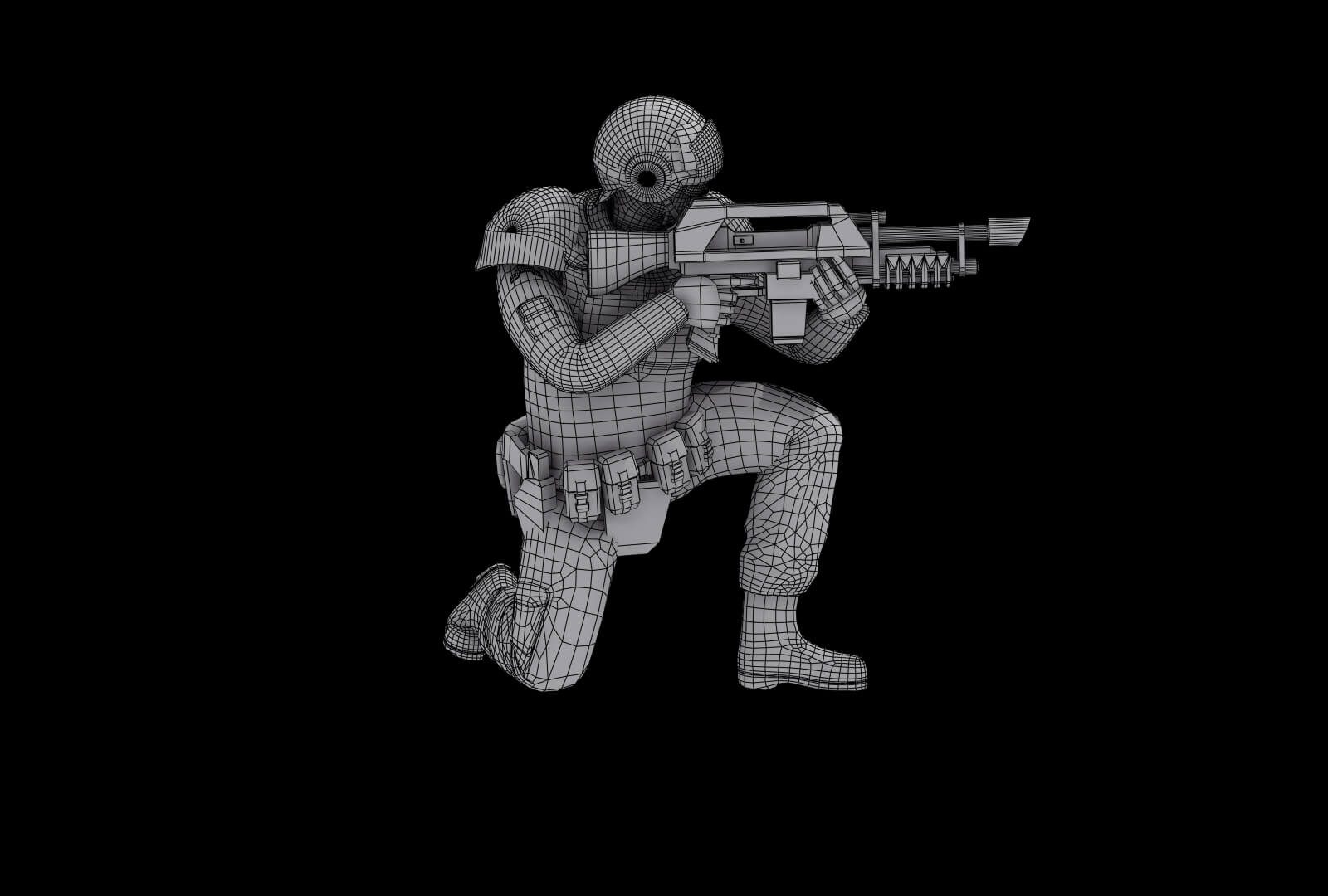 Army Starship Troopers - 3D Model by Seismic3D