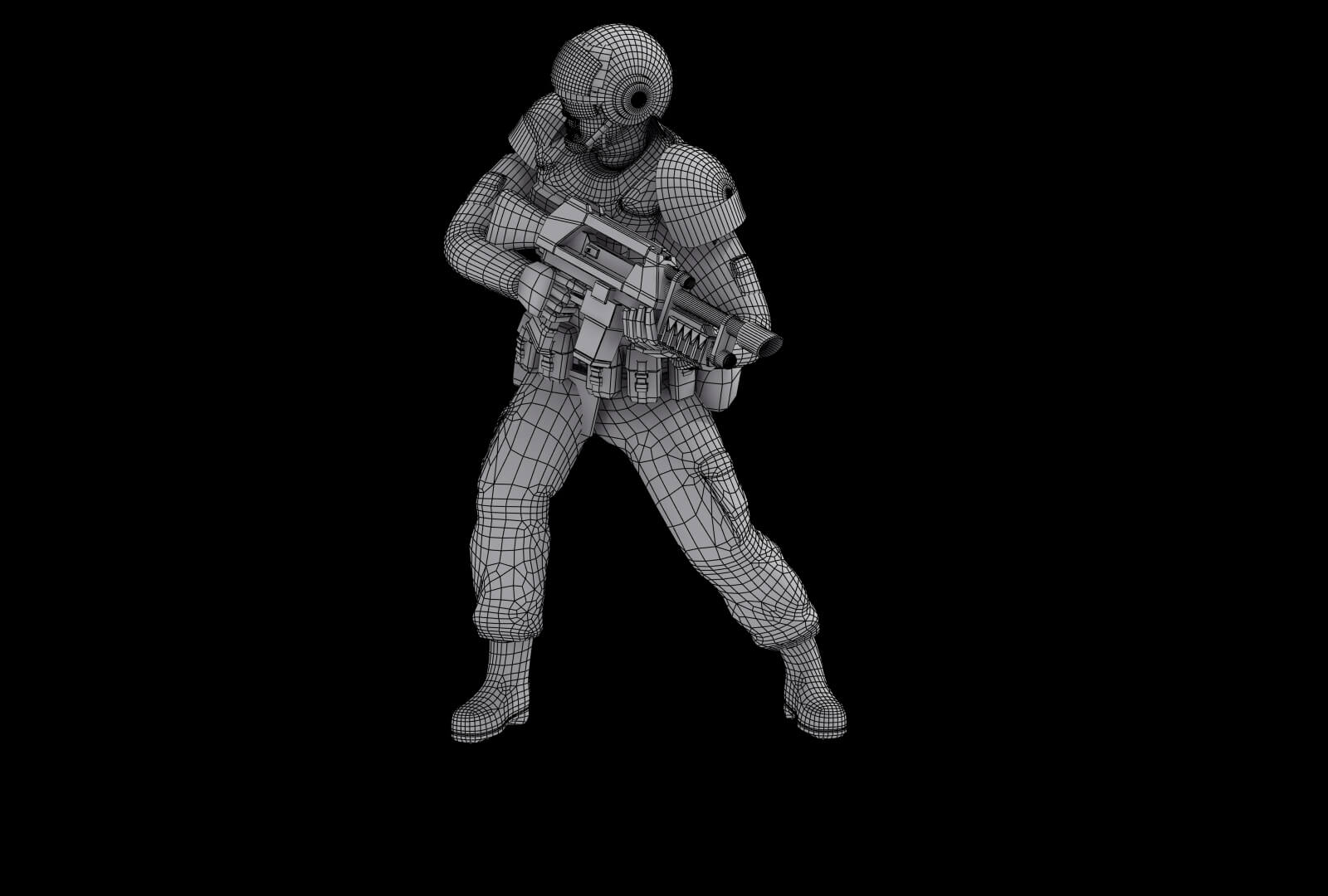 Army Starship Troopers - 3D Model by Seismic3D