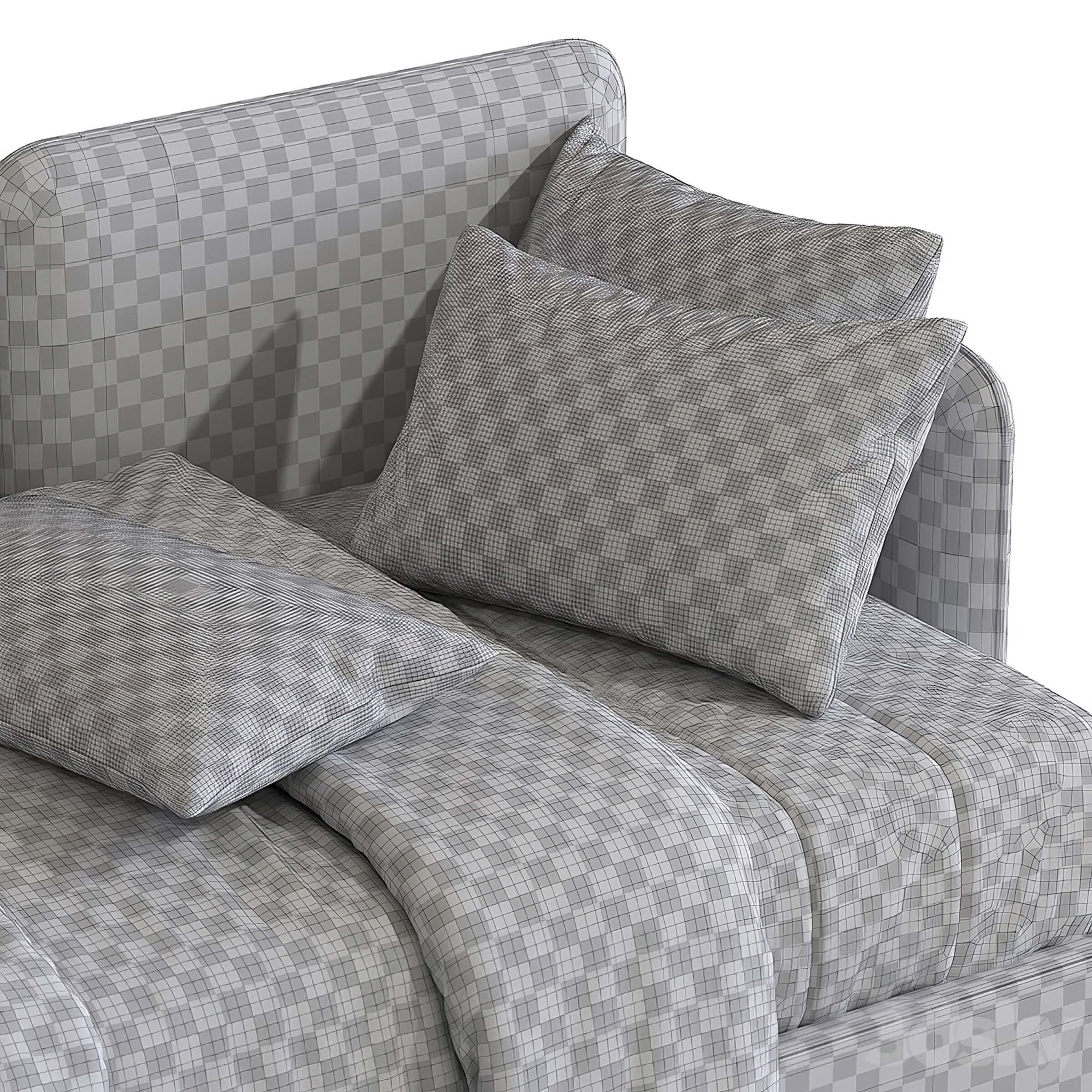 Sofa Bed Modern Realistic Bed - 3D Model by SEJ_VFX