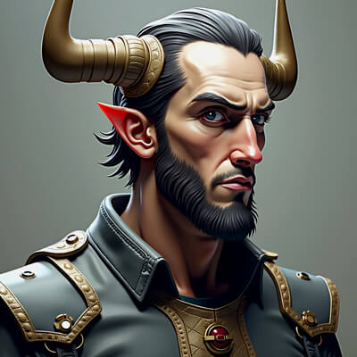 Horned Head Man - Free 3D Model by Semorez