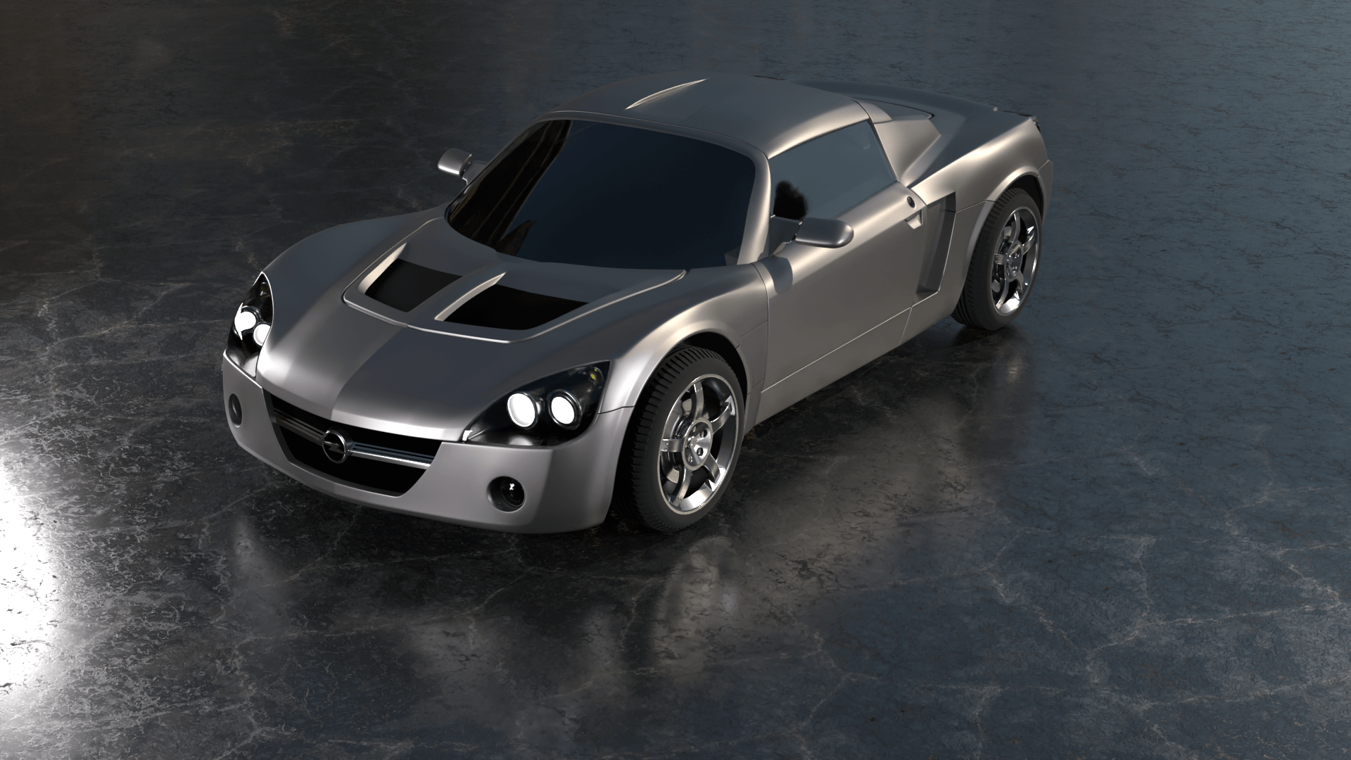 Opel Speedster 3D Render, Digital Art by Semuel90