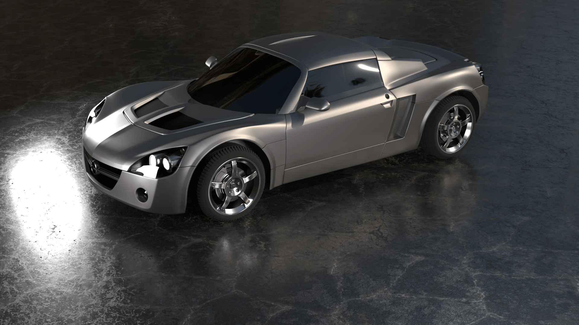 Opel Speedster 3D Render, Digital Art by Semuel90