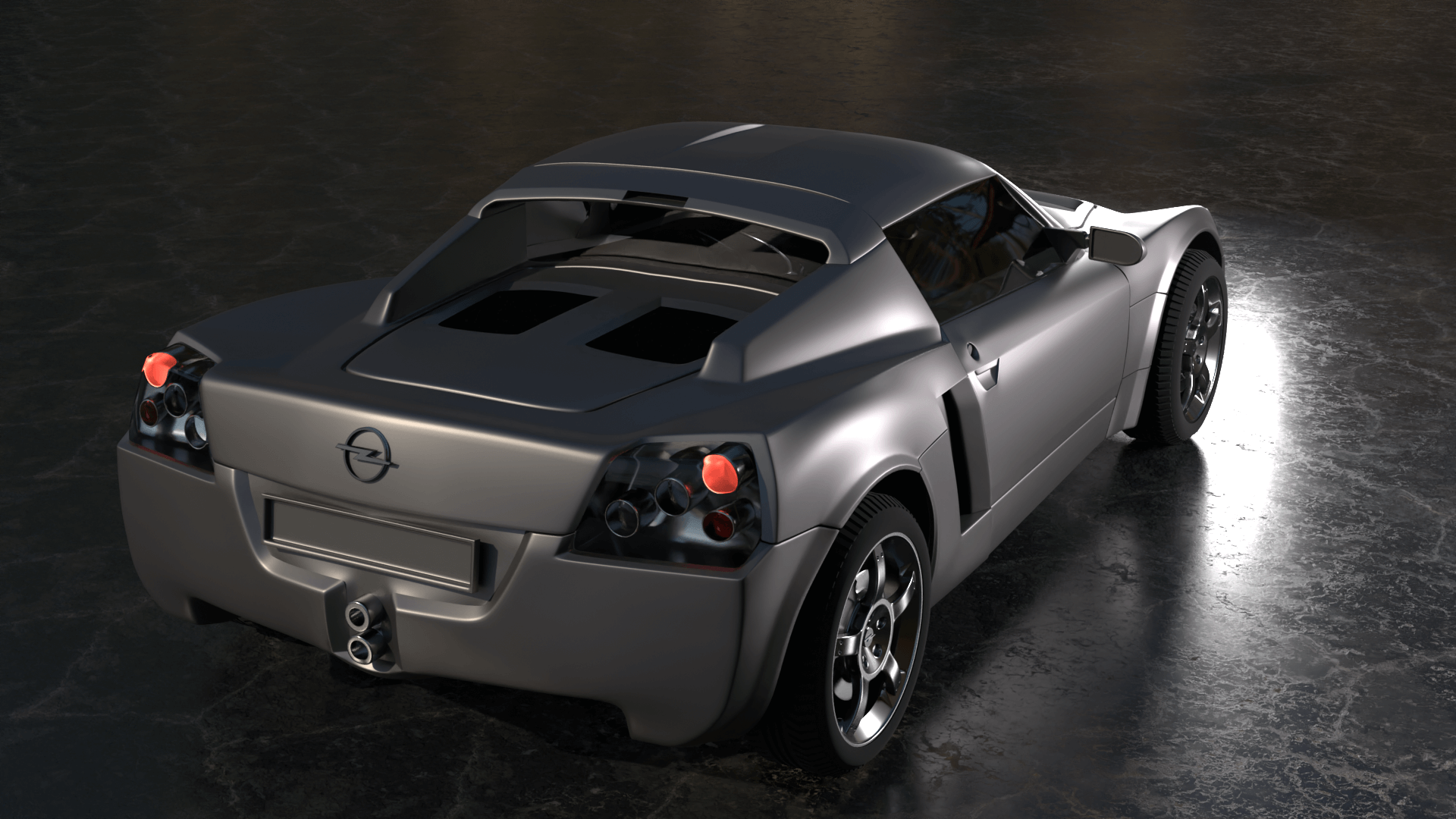Opel Speedster 3D Render, Digital Art by Semuel90