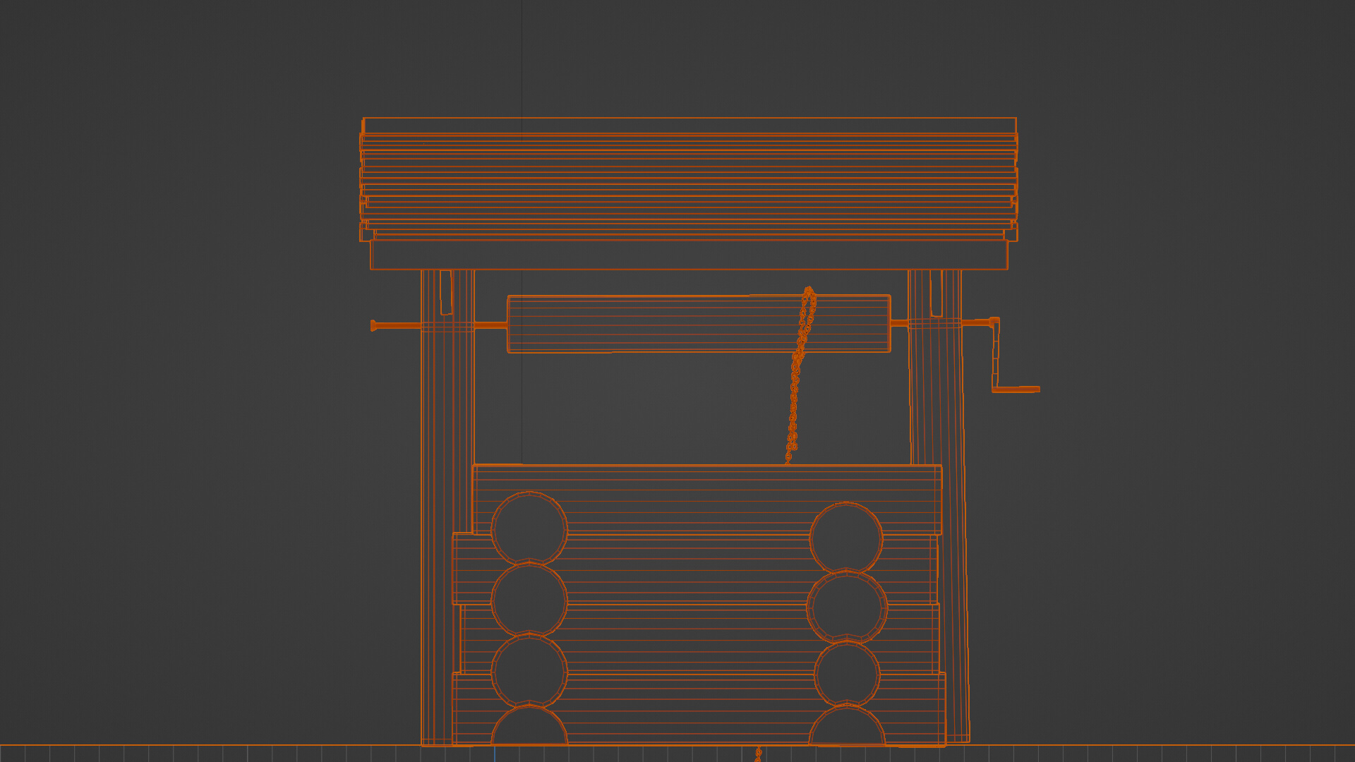 Log Well With Roof - 3D Model by Semuel90