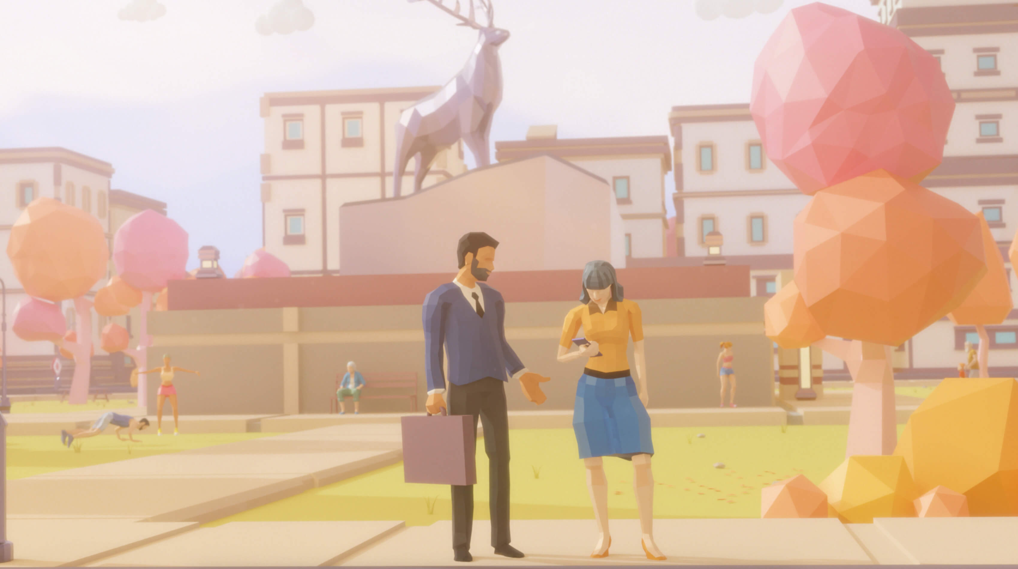 LOWPOLY WORLD 3D Render, Digital Art by Senimation