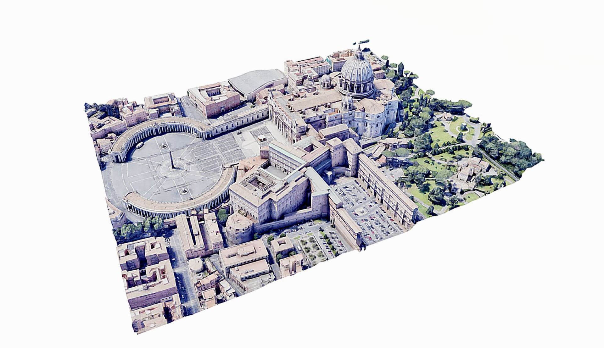 St. Peter's Square - San Pietro - Vatican 3D Model by SENSIET