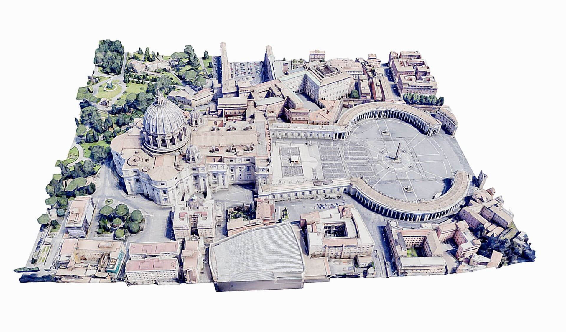 St. Peter's Square - San Pietro - Vatican 3D Model by SENSIET