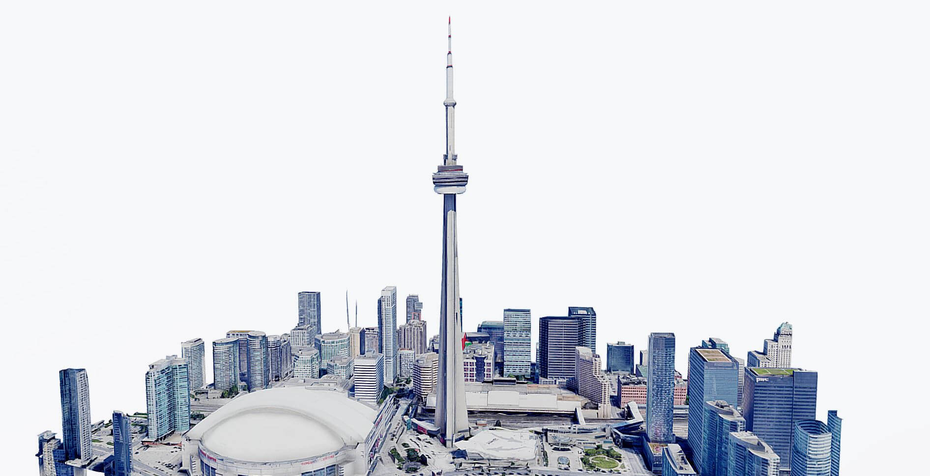 The CN Tower in Canada - 3D Model by SENSIET