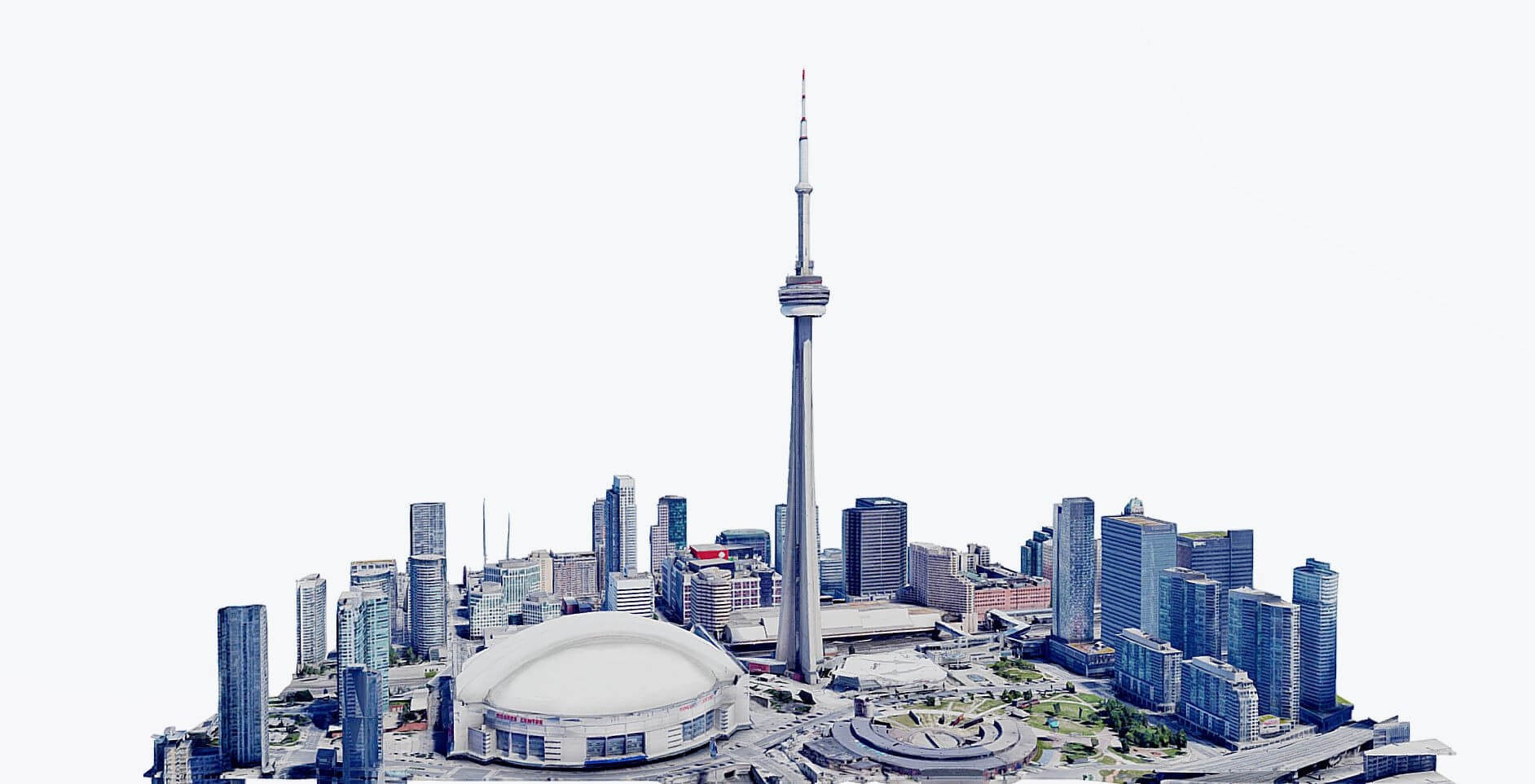 The CN Tower in Canada - 3D Model by SENSIET