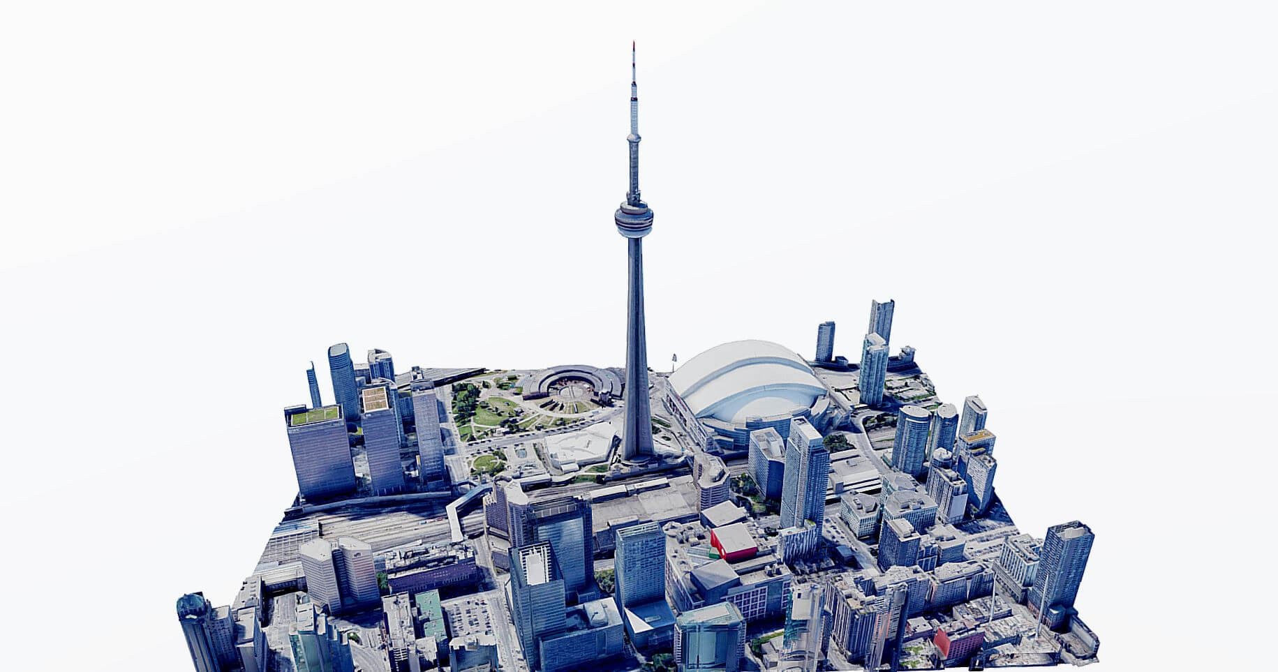 The CN Tower in Canada - 3D Model by SENSIET