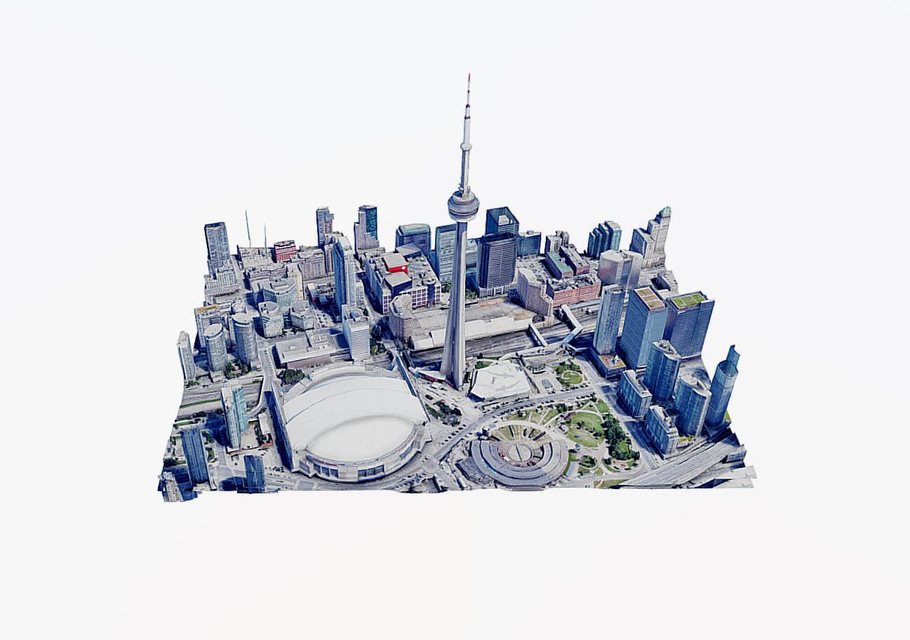The CN Tower in Canada - 3D Model by SENSIET