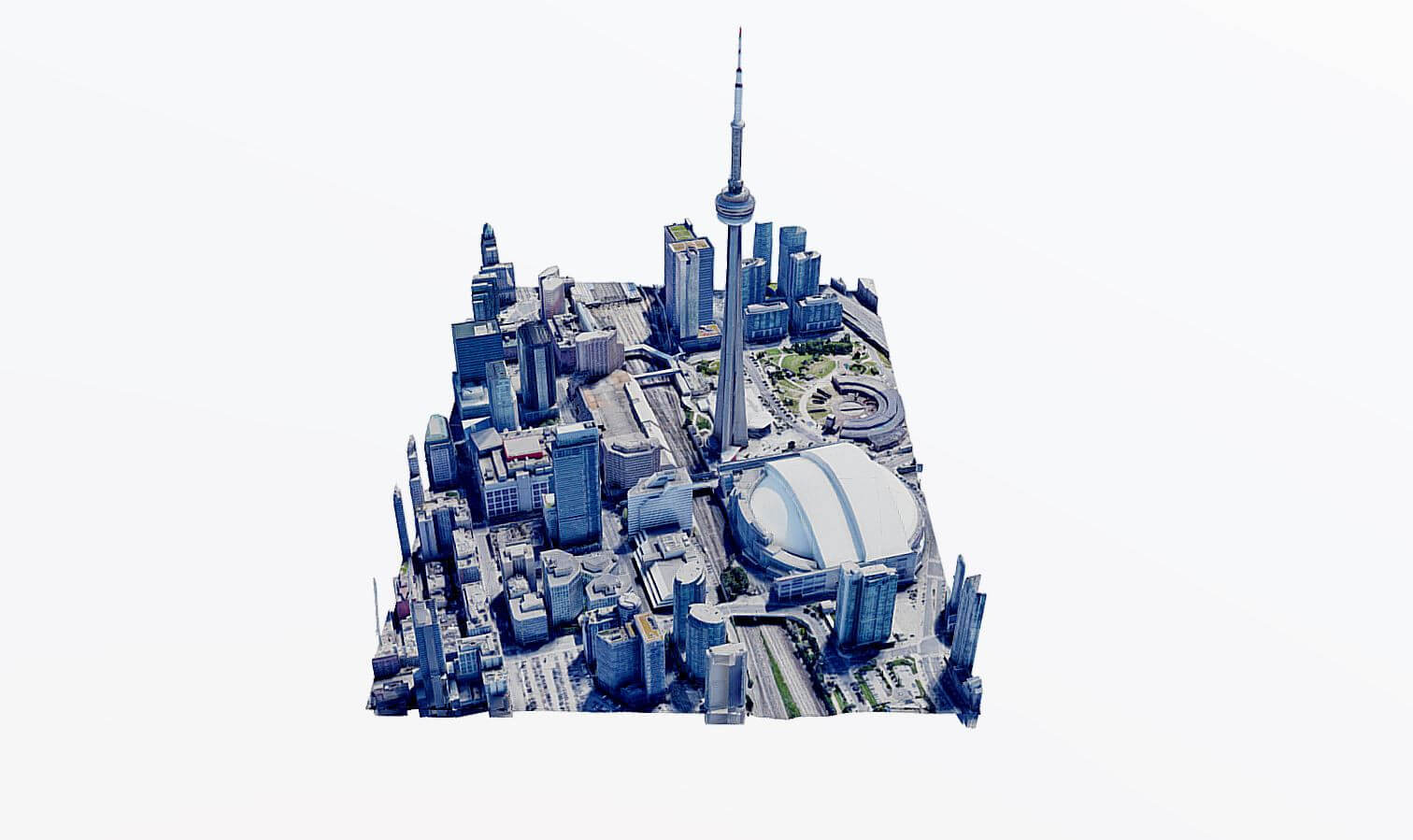 The CN Tower in Canada - 3D Model by SENSIET
