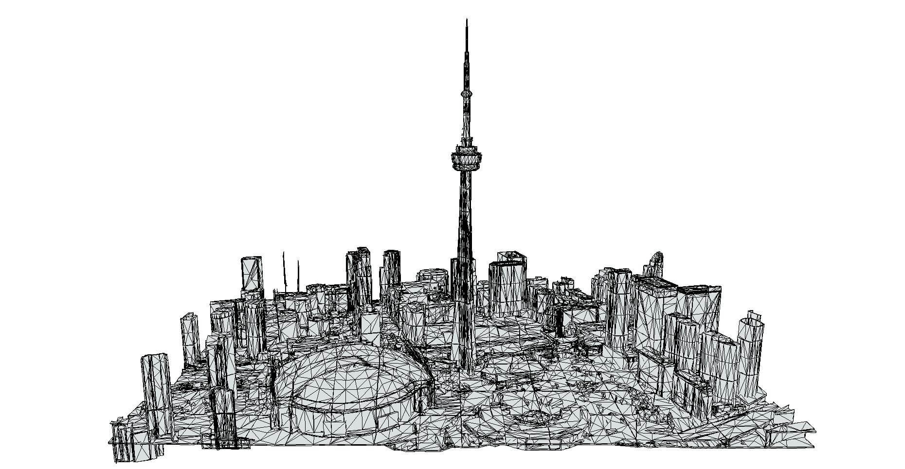 The CN Tower in Canada - 3D Model by SENSIET