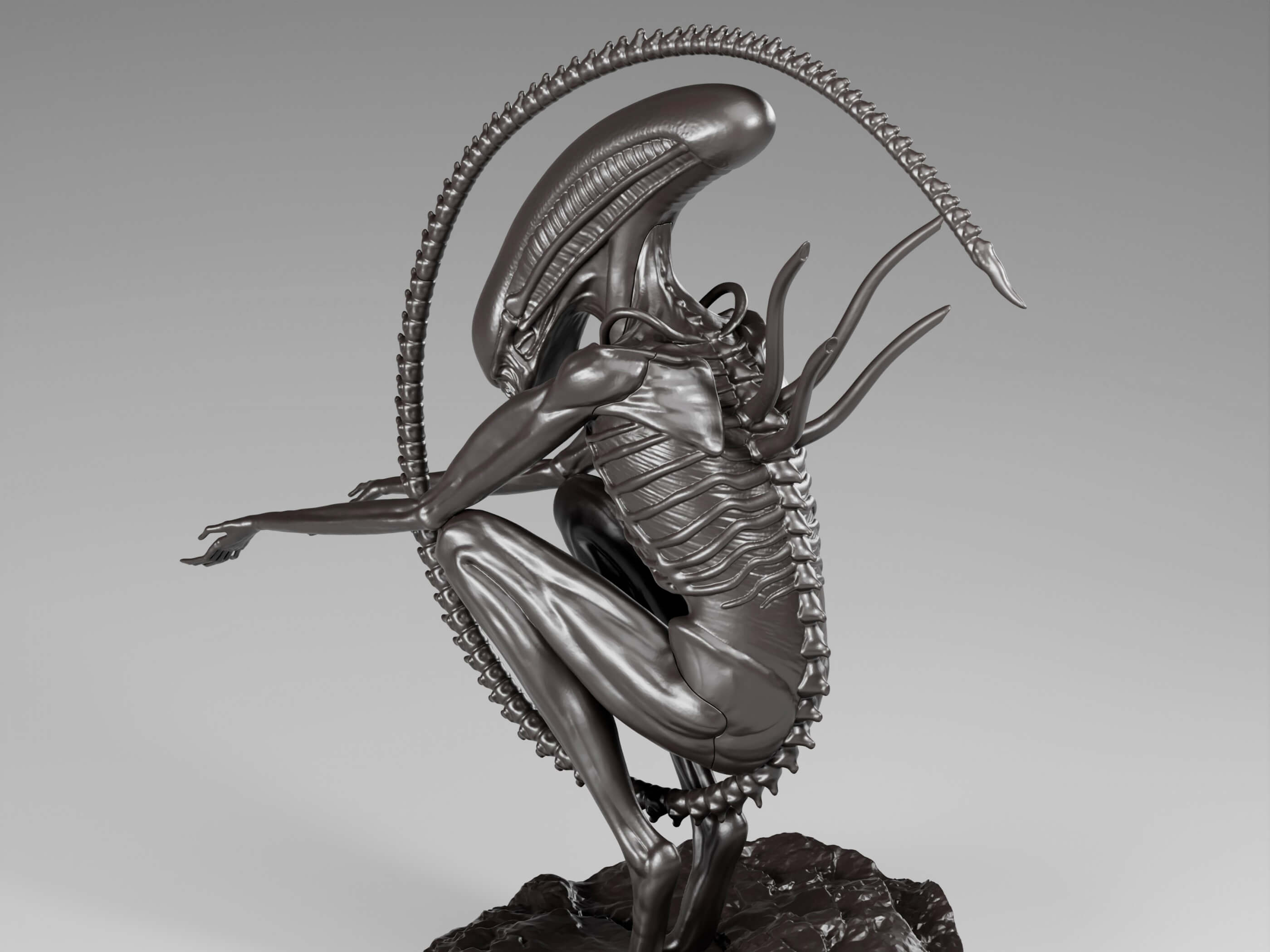 Alien (Praetomorph) - 3D Model by Sepet
