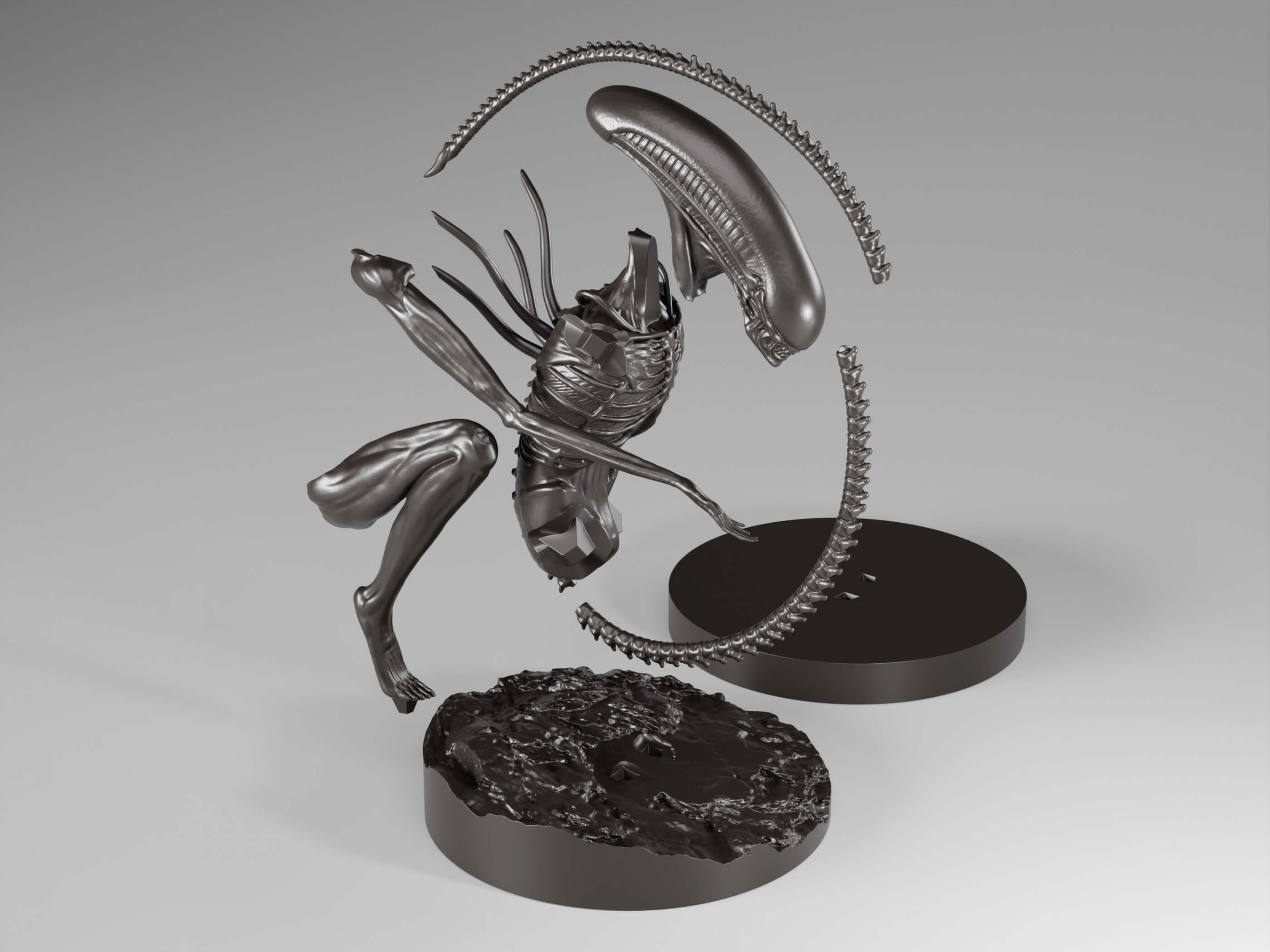 Alien (Praetomorph) - 3D Model by Sepet