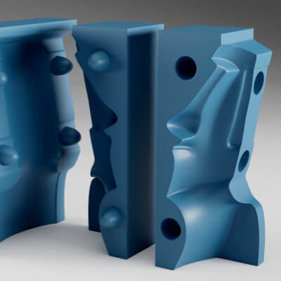 Moai Mold for 3D Printing by Sepet