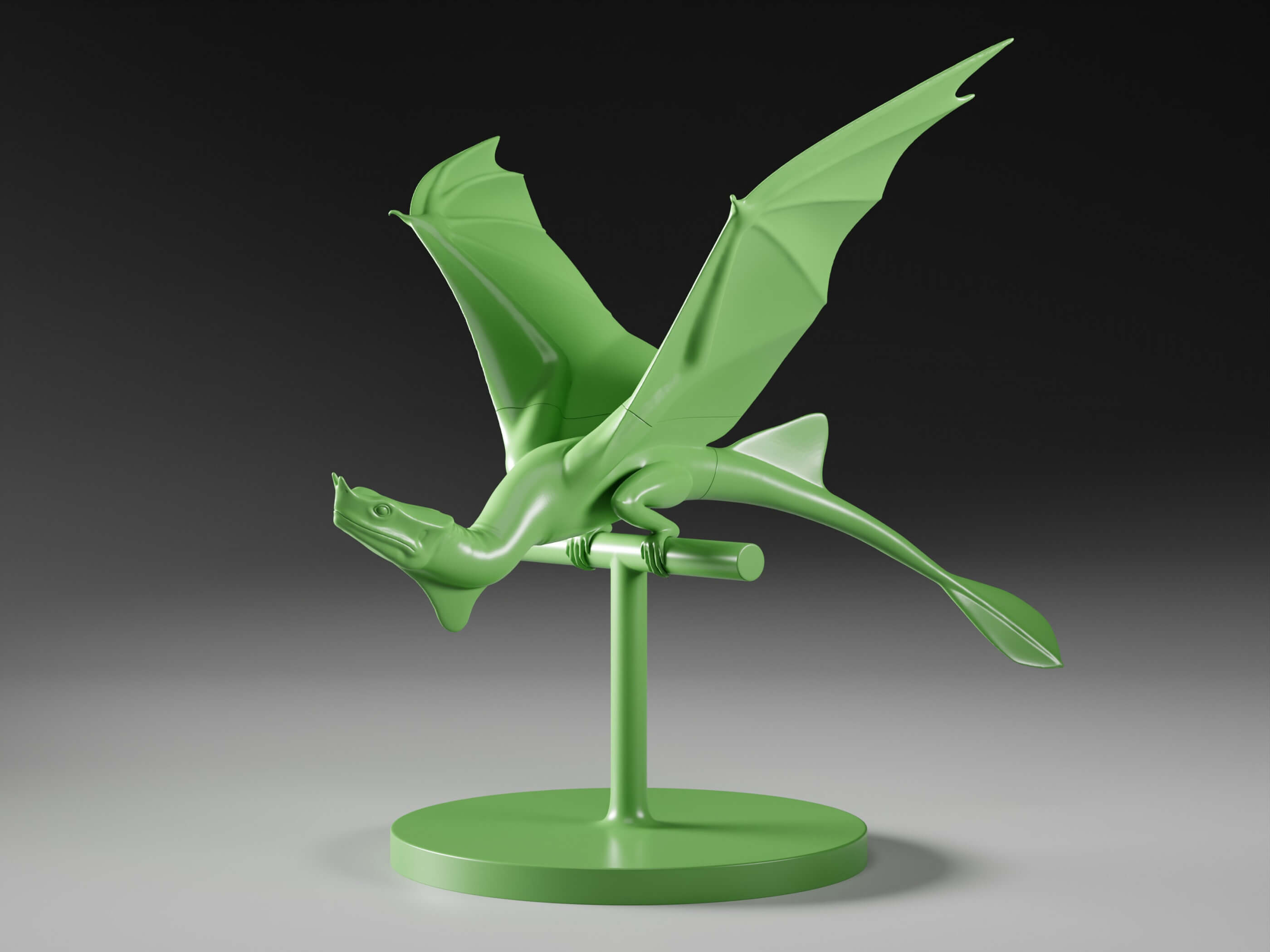 Small Dragon Figurine - 3D Print Model by Sepet